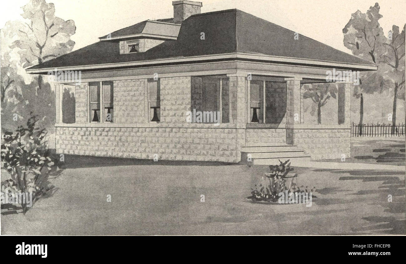 Cement houses and how to build them. (1908 Stock Photo - Alamy