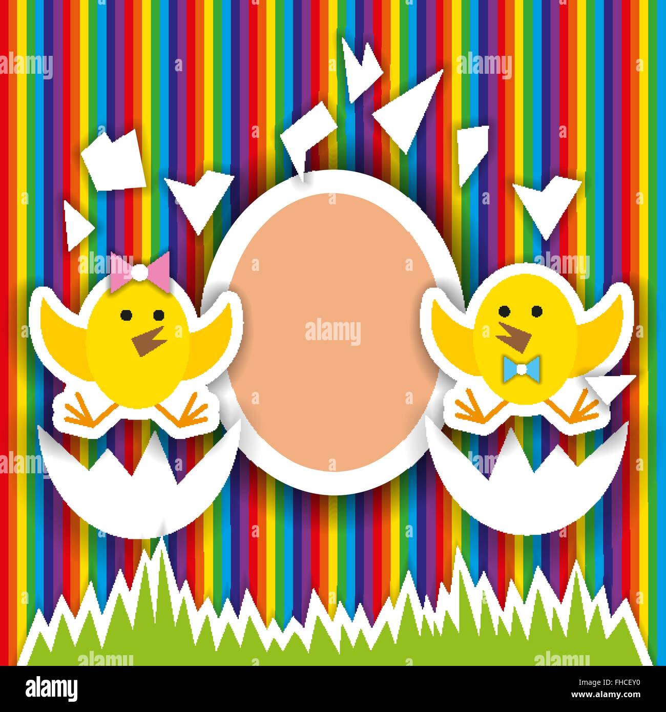 cute little chicken birthday greeting card Stock Vector Image & Art - Alamy