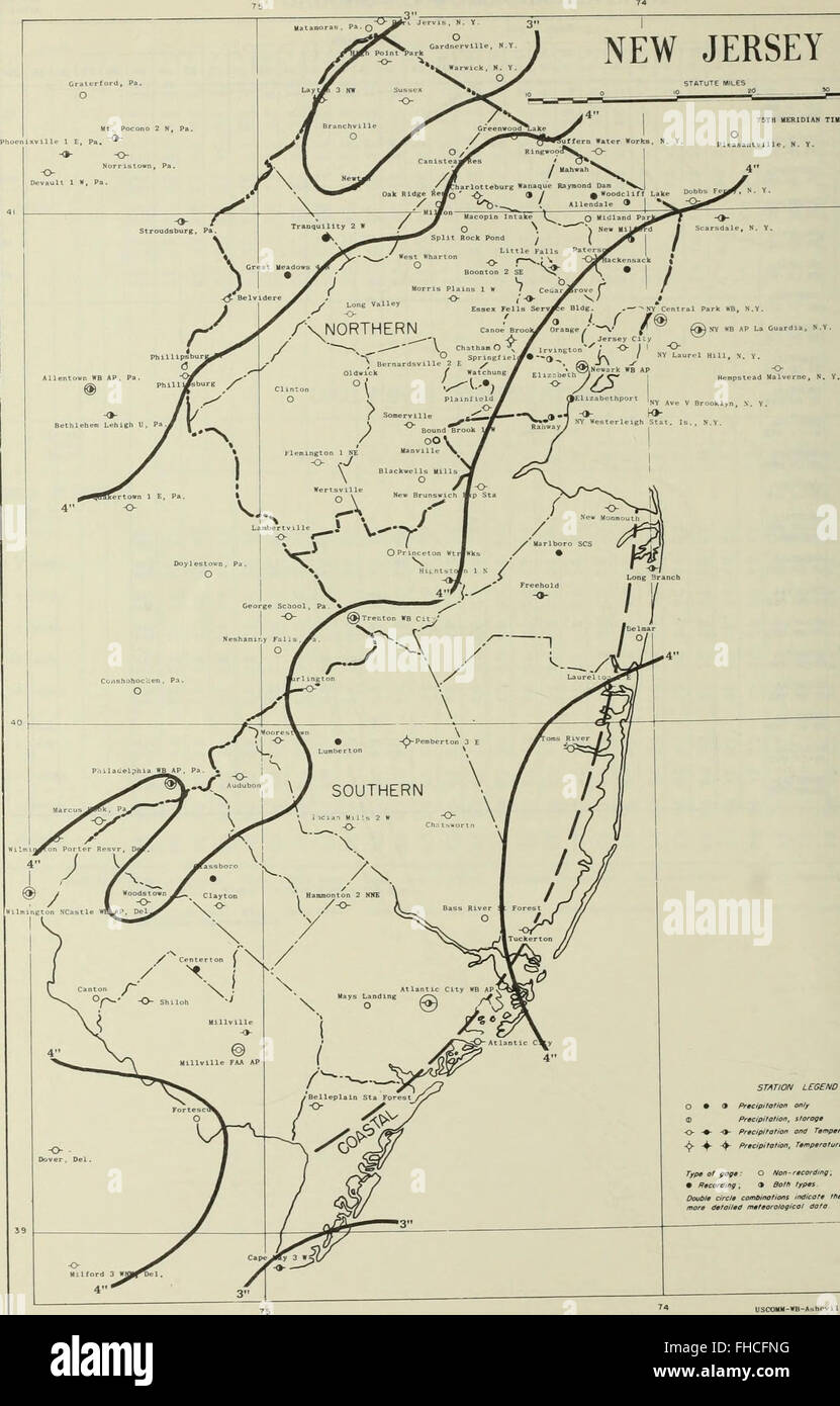 Climatological data from New Jersey in 1962, documenting the state's ...