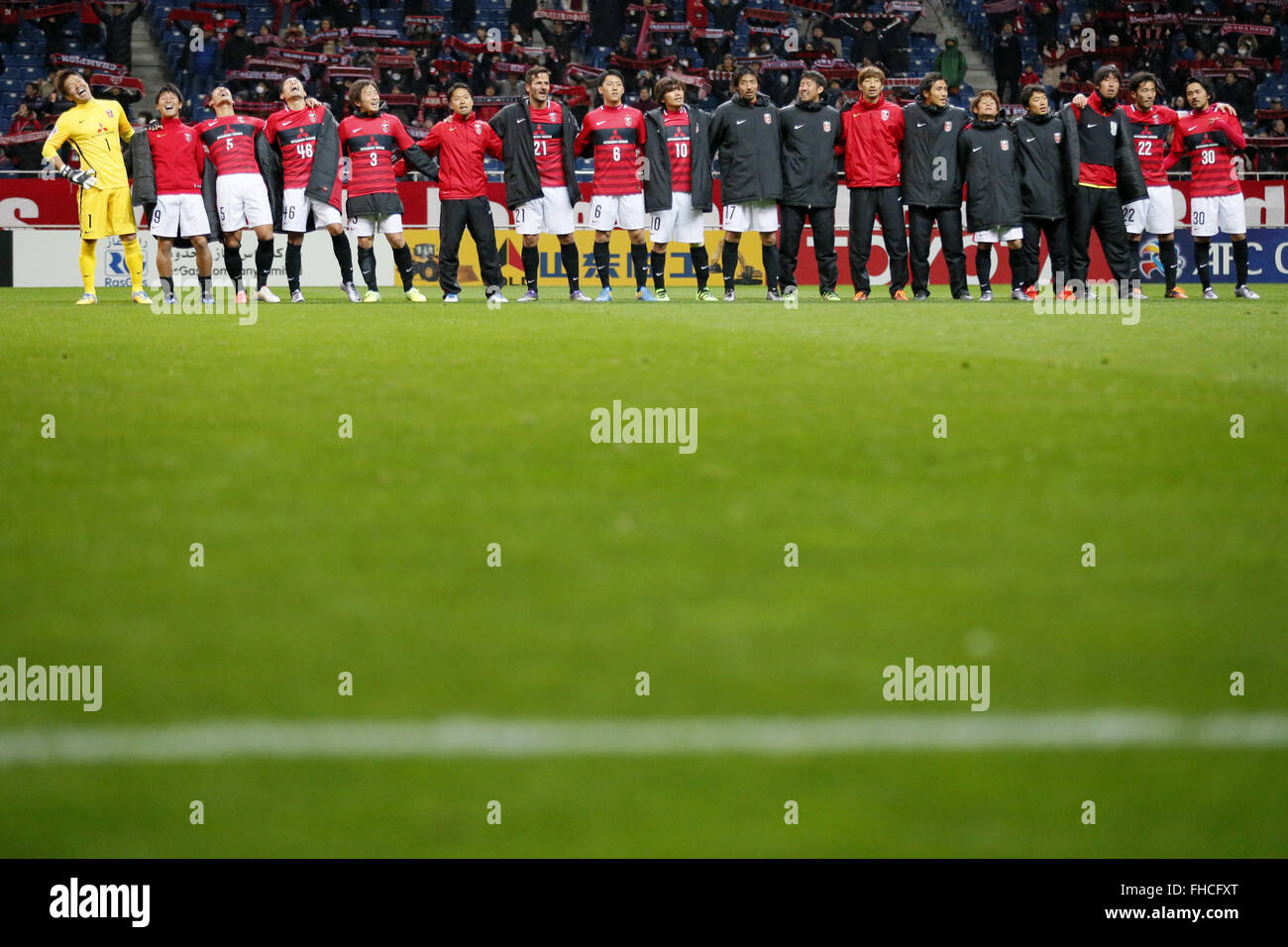 Saitama, Japan. 24th Feb, 2016. Urawa Red Diamonds team group (Reds ...