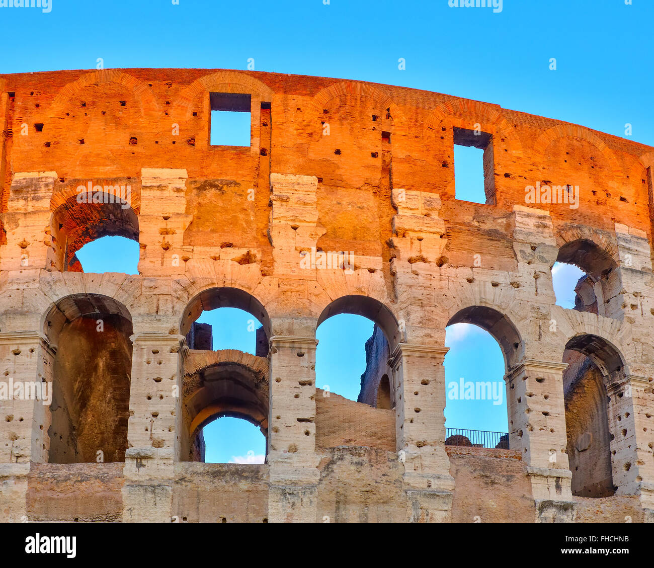 Colosseum at sunset Stock Photo - Alamy