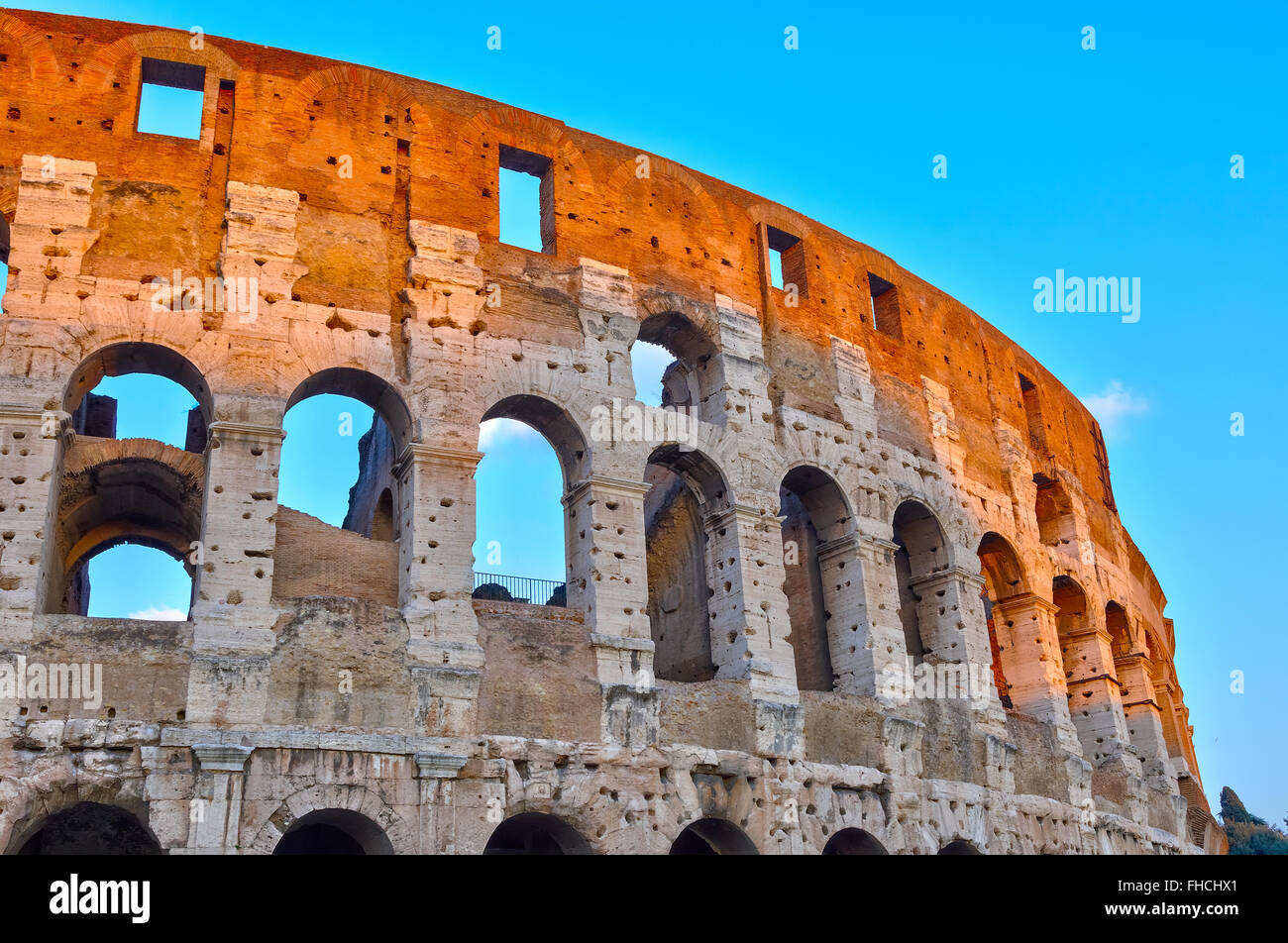 Colosseum at sunset Stock Photo - Alamy