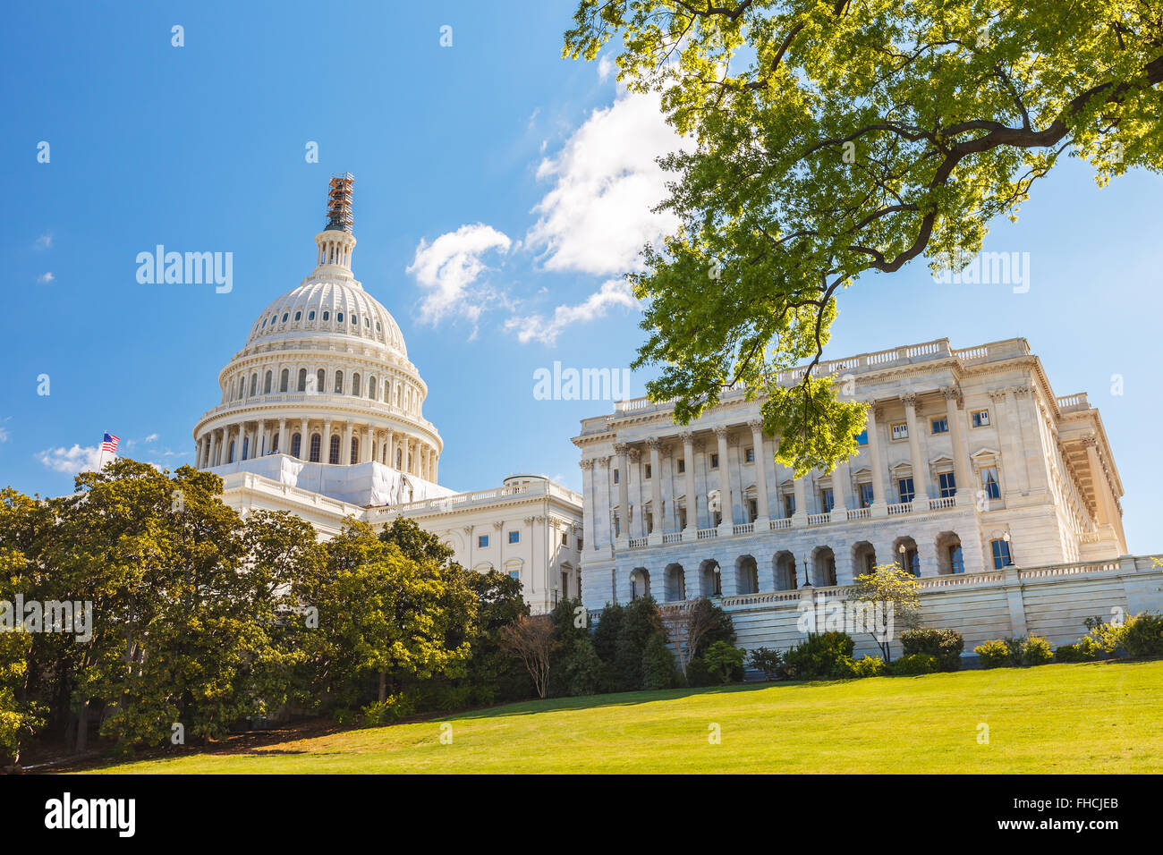 US Capitol and capitol hill Stock Photo - Alamy
