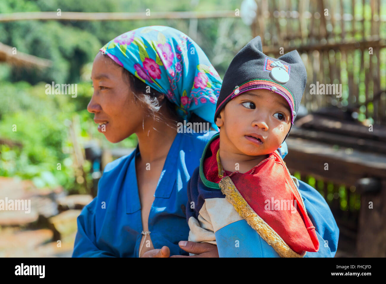 Mother and child, Burma Stock Photo - Alamy