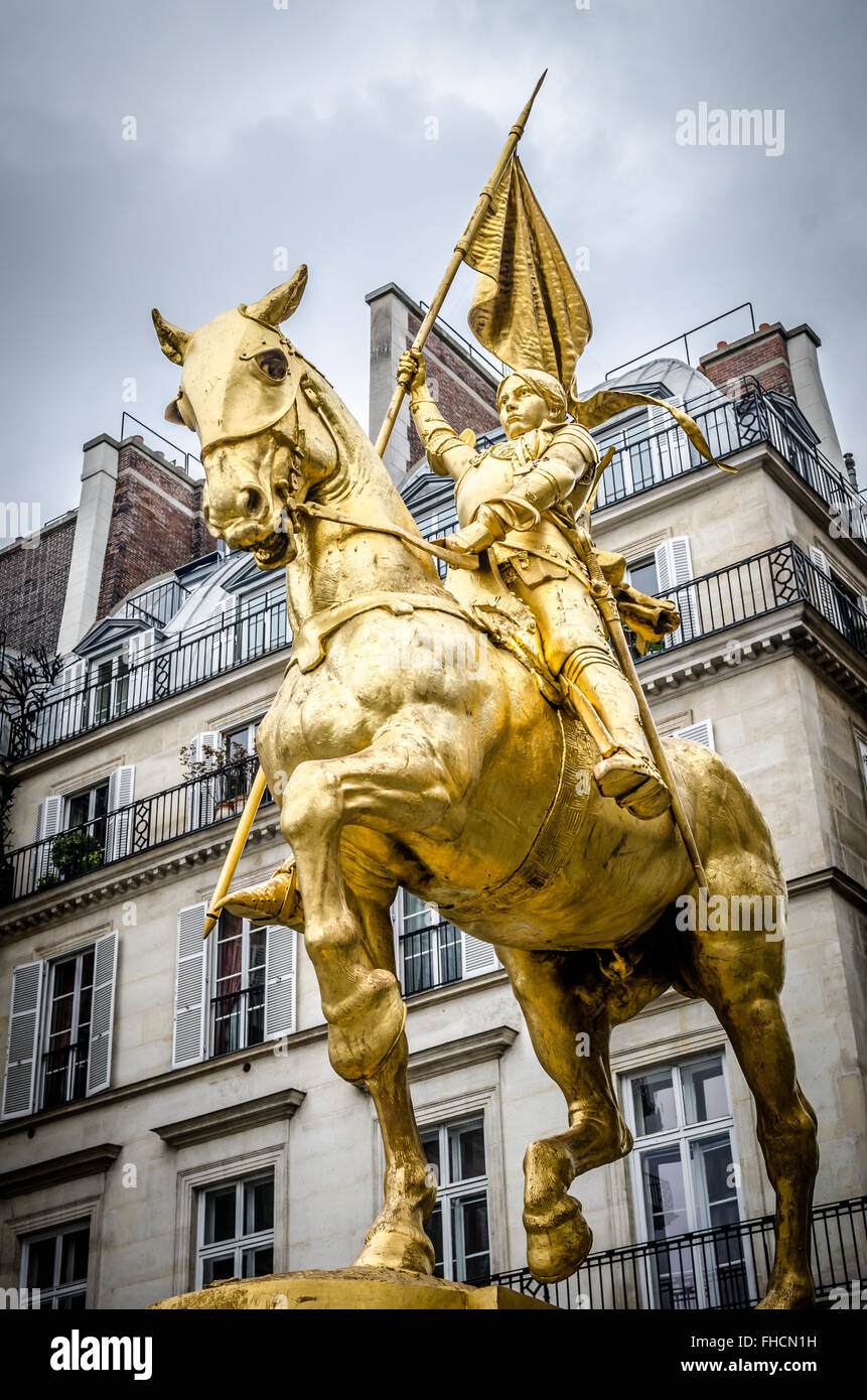 Joan Of Arc Statue Gold