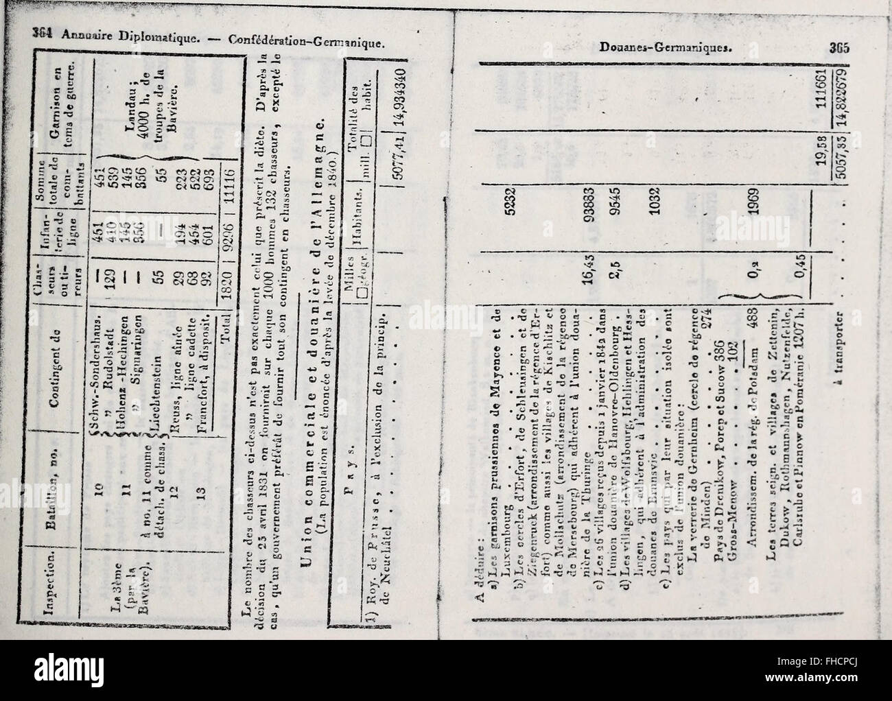 A genealogical reference work from 1844 listing European nobility ...