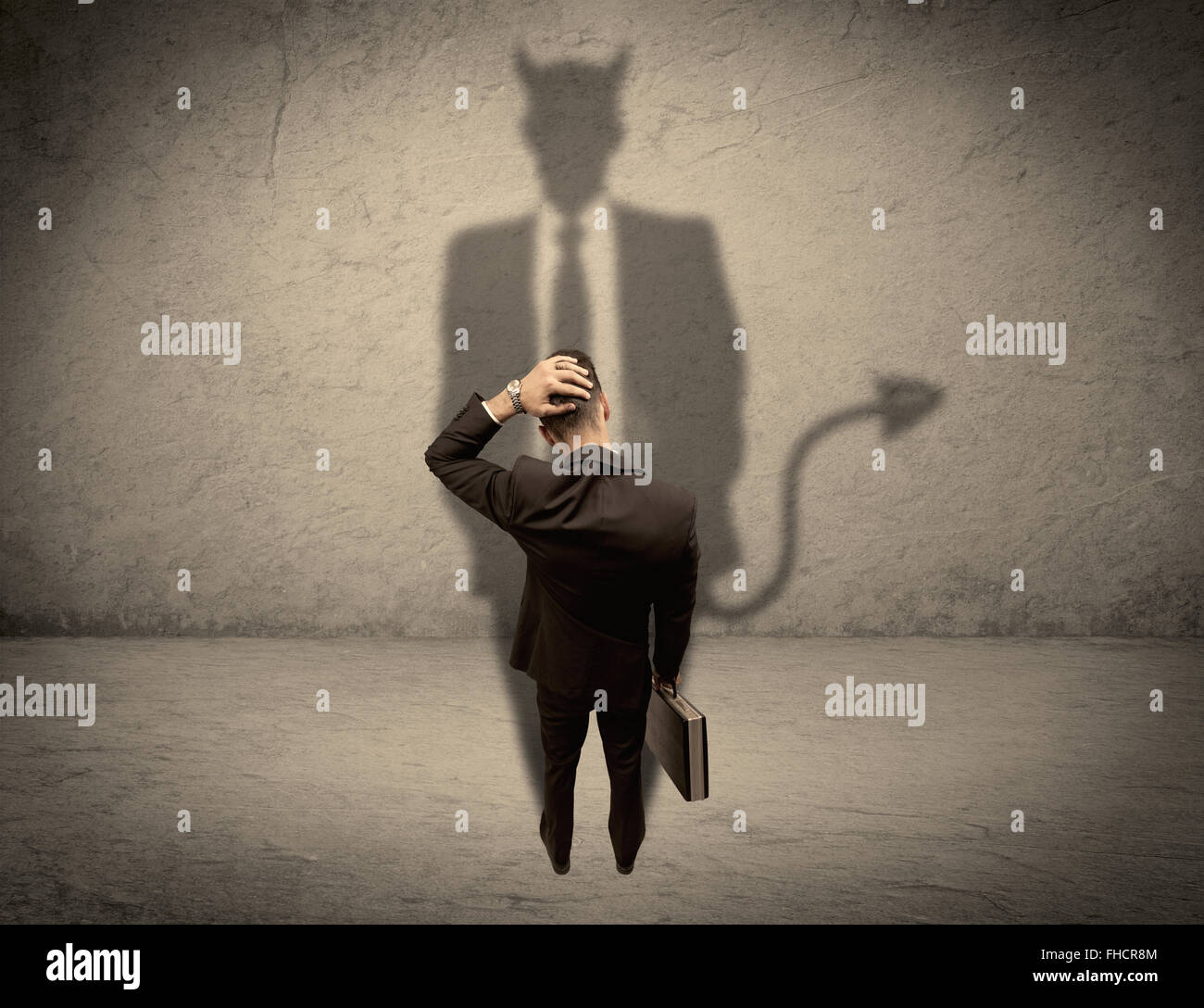 Devil shadow hi-res stock photography and images - Alamy