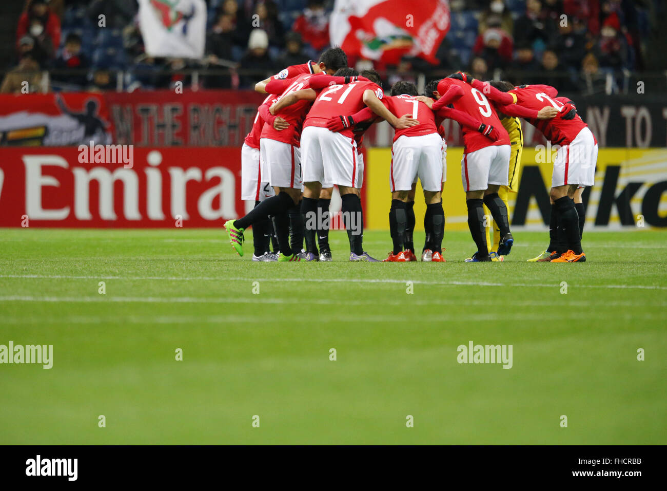 Saitama, Japan. 24th Feb, 2016. Urawa Red Diamonds team group (Reds ...