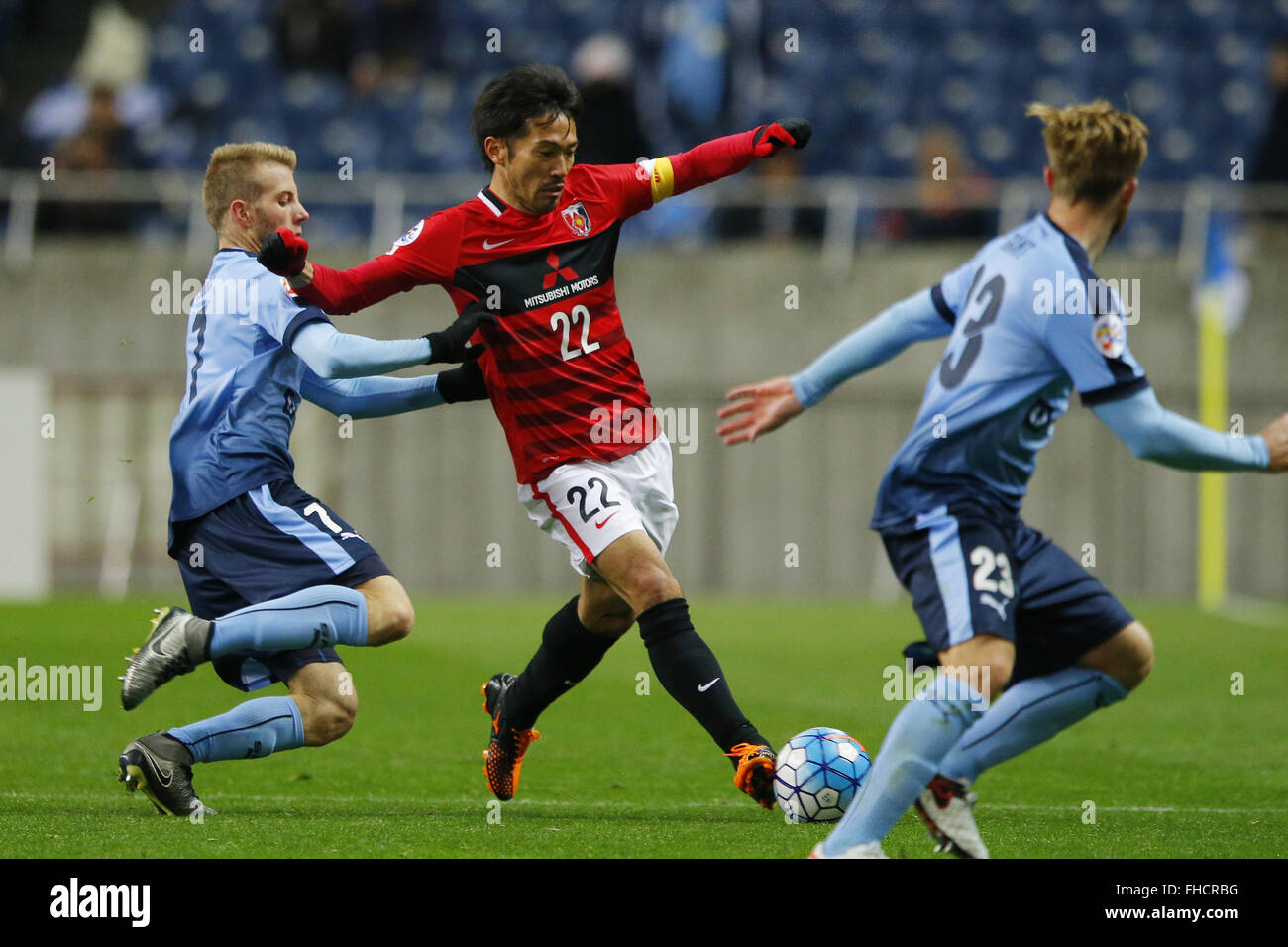 Saitama, Japan. 24th Feb, 2016. Yuki Abe (Reds) Football/Soccer : 2016 ...