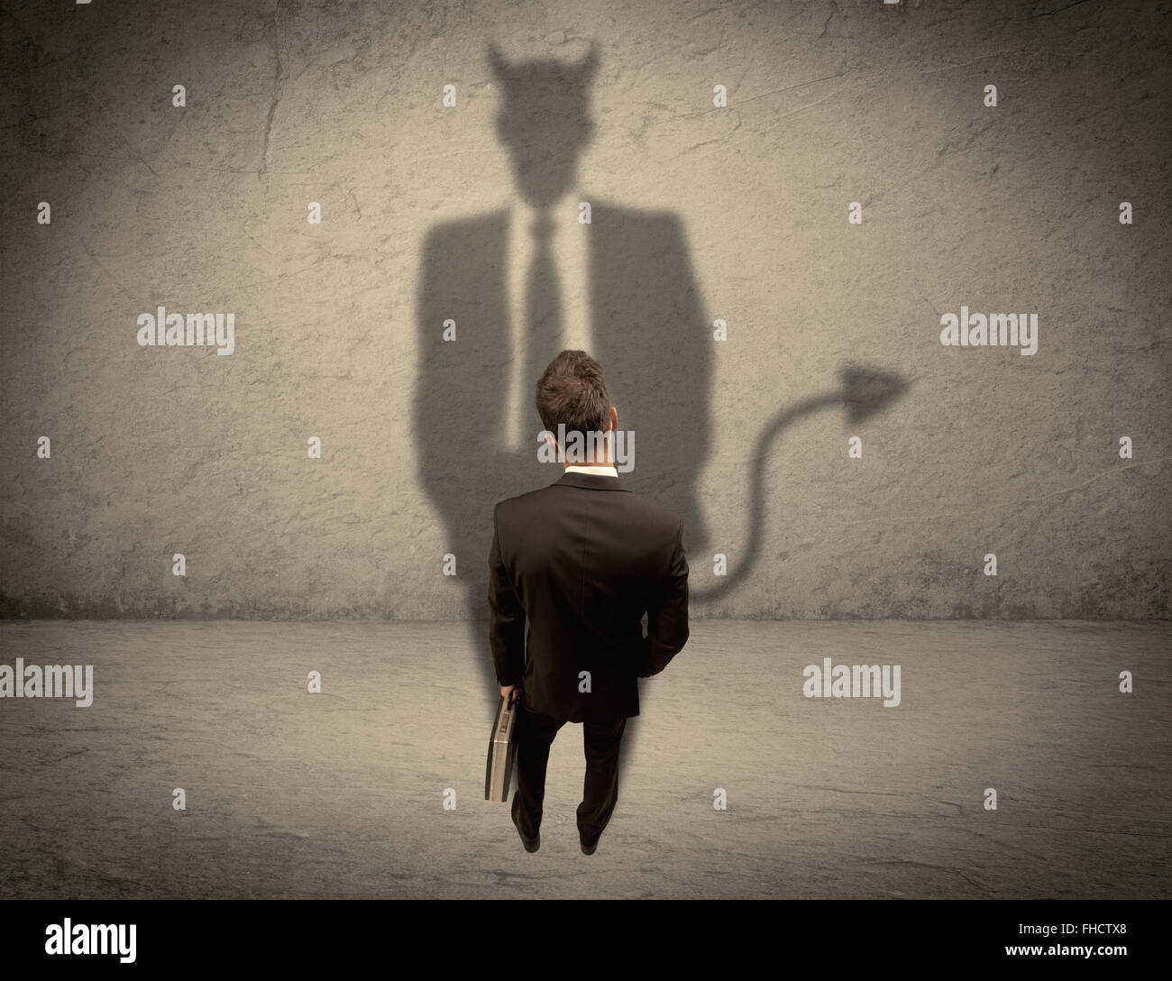 Devil shadow hi-res stock photography and images - Alamy