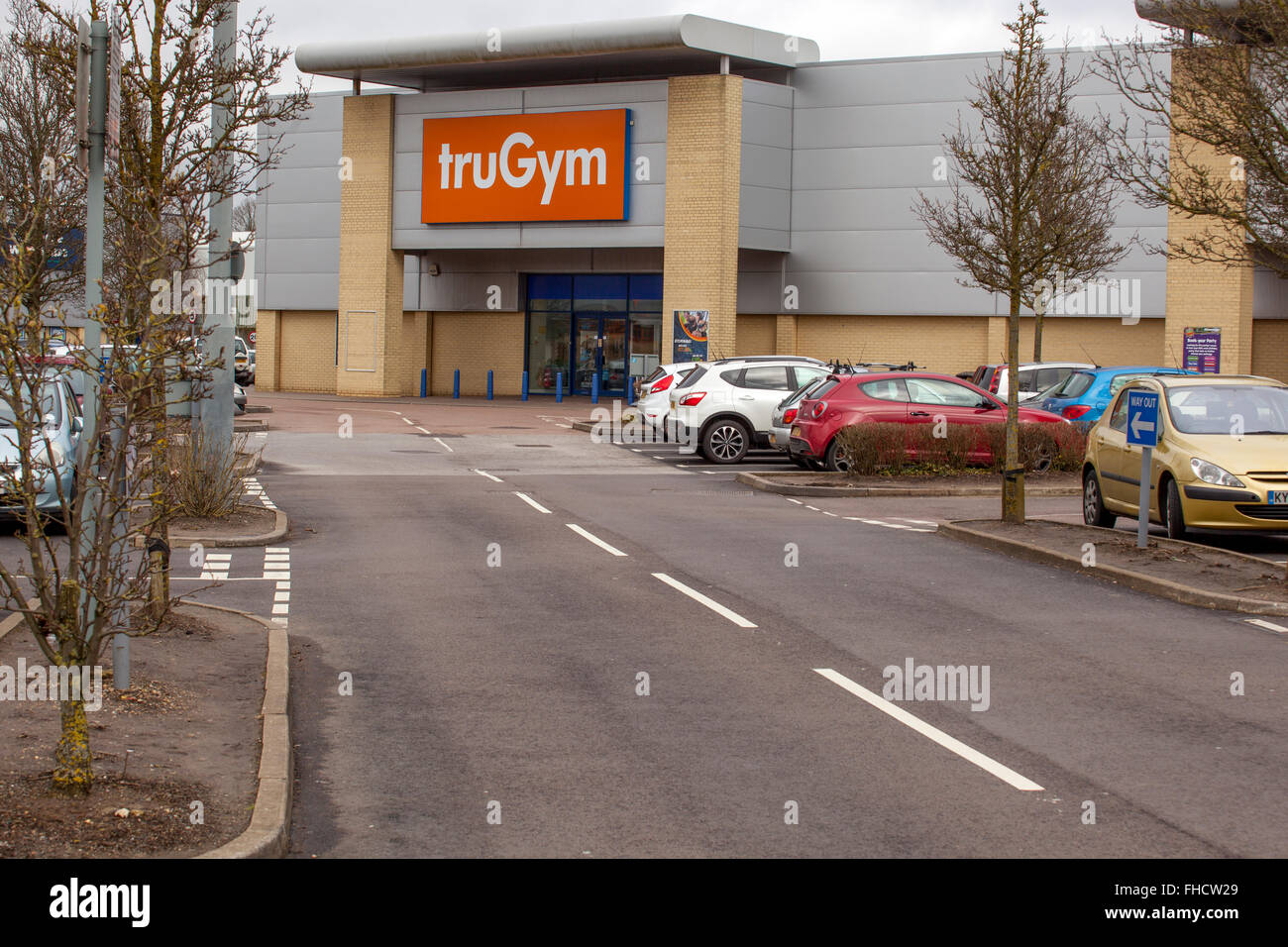 The TruGym fitness center building in Stevenage Hertfordshire England ...