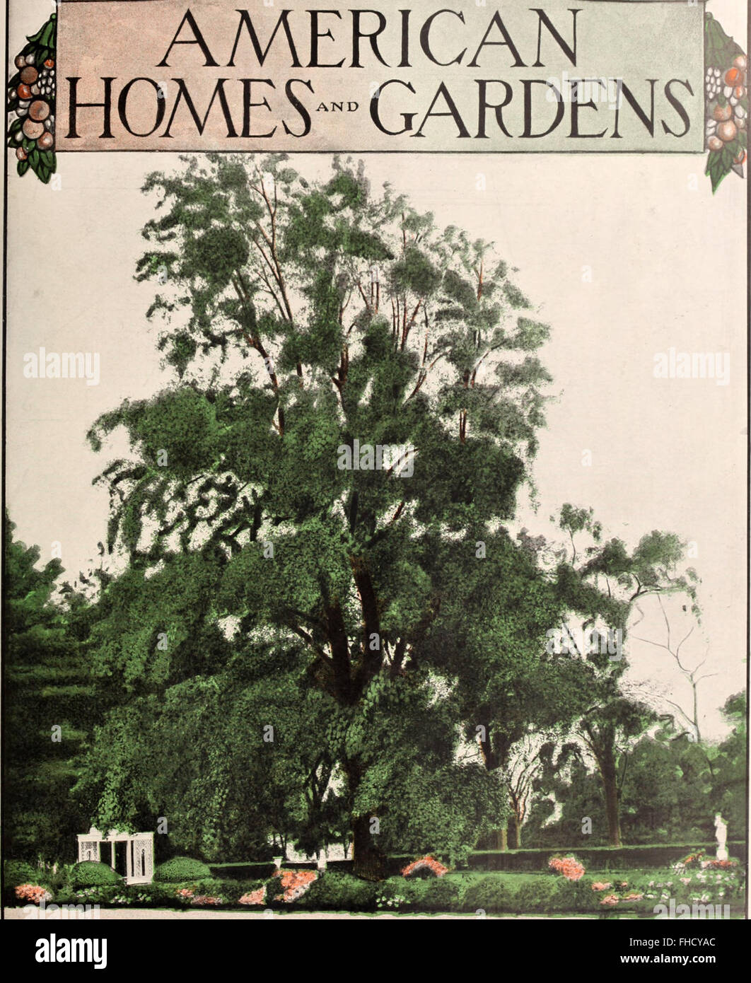 A 1905 publication showcasing American residential architecture, landscaping, and garden design ...