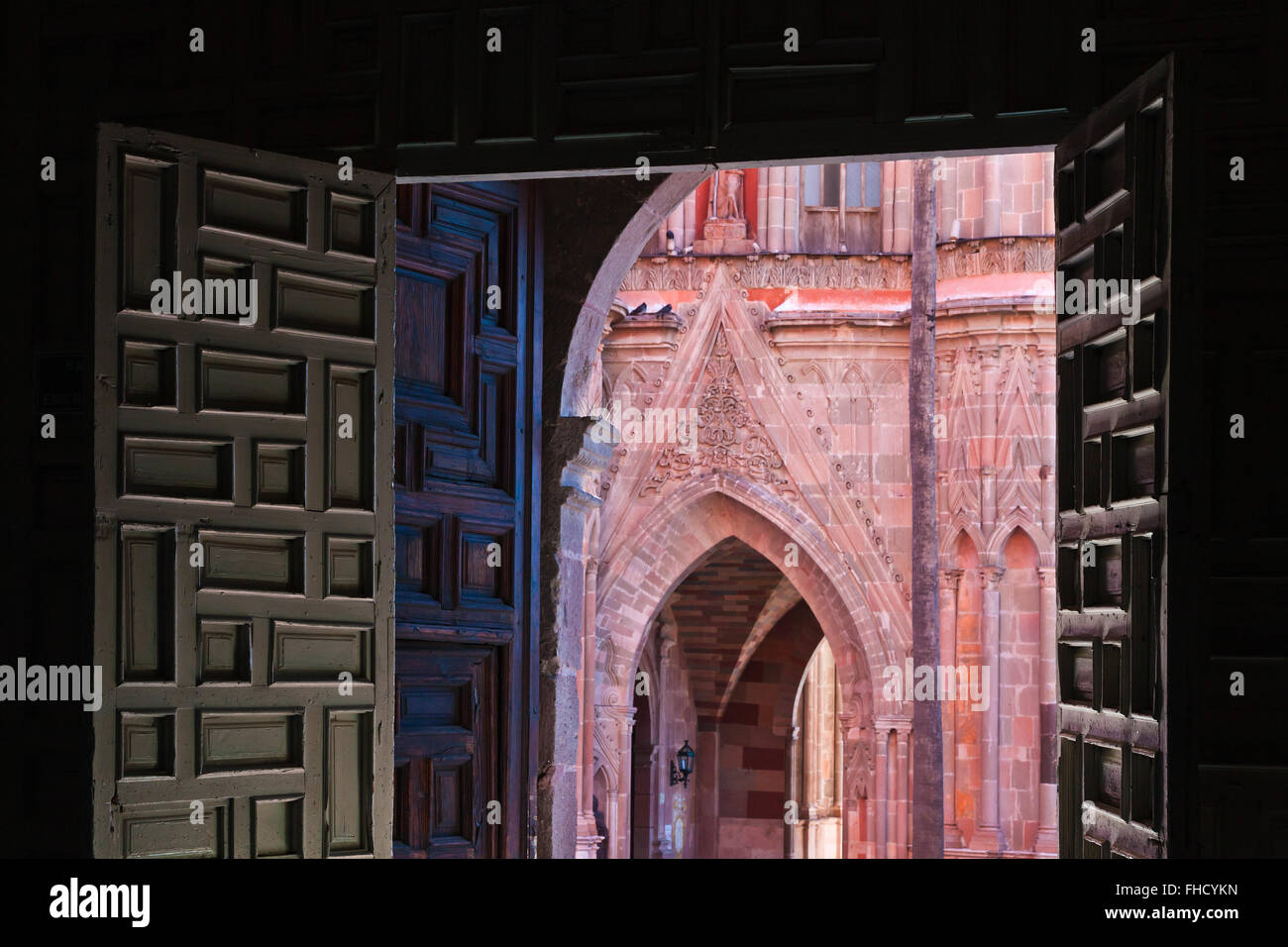 A side chapel of the PARROQUIA, the main Catholic cathedral in SAN ...