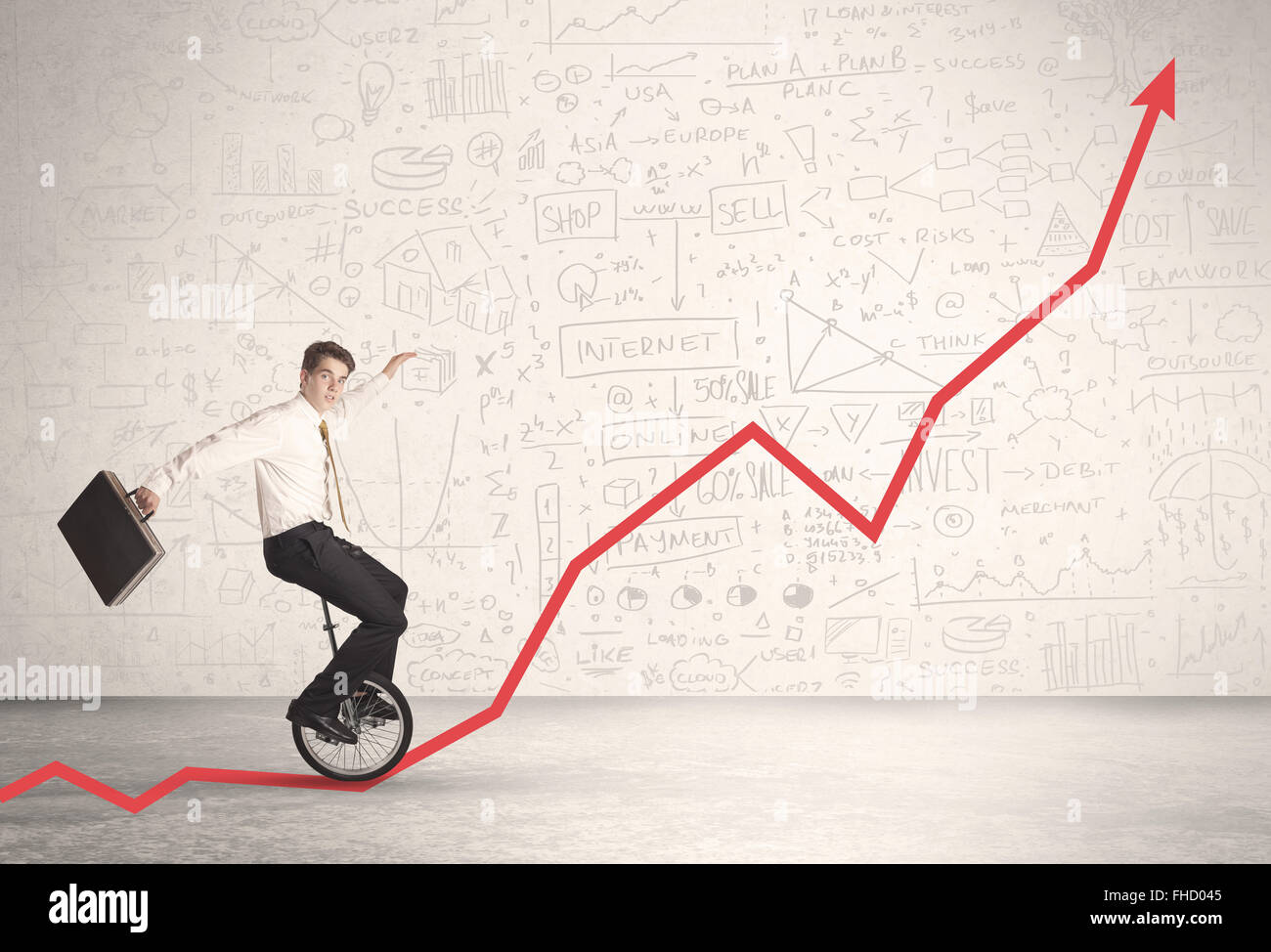 Uprising business chart hi-res stock photography and images - Alamy