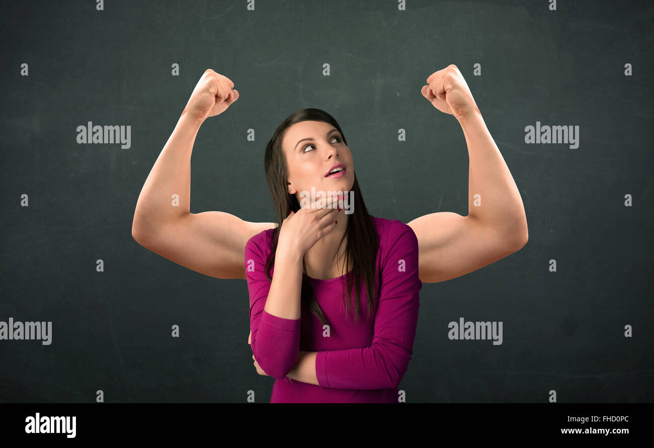 strong and muscled arms concept Stock Photo - Alamy
