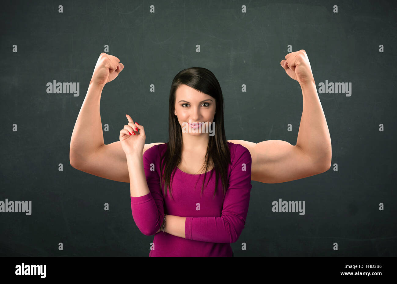 strong and muscled arms concept Stock Photo - Alamy