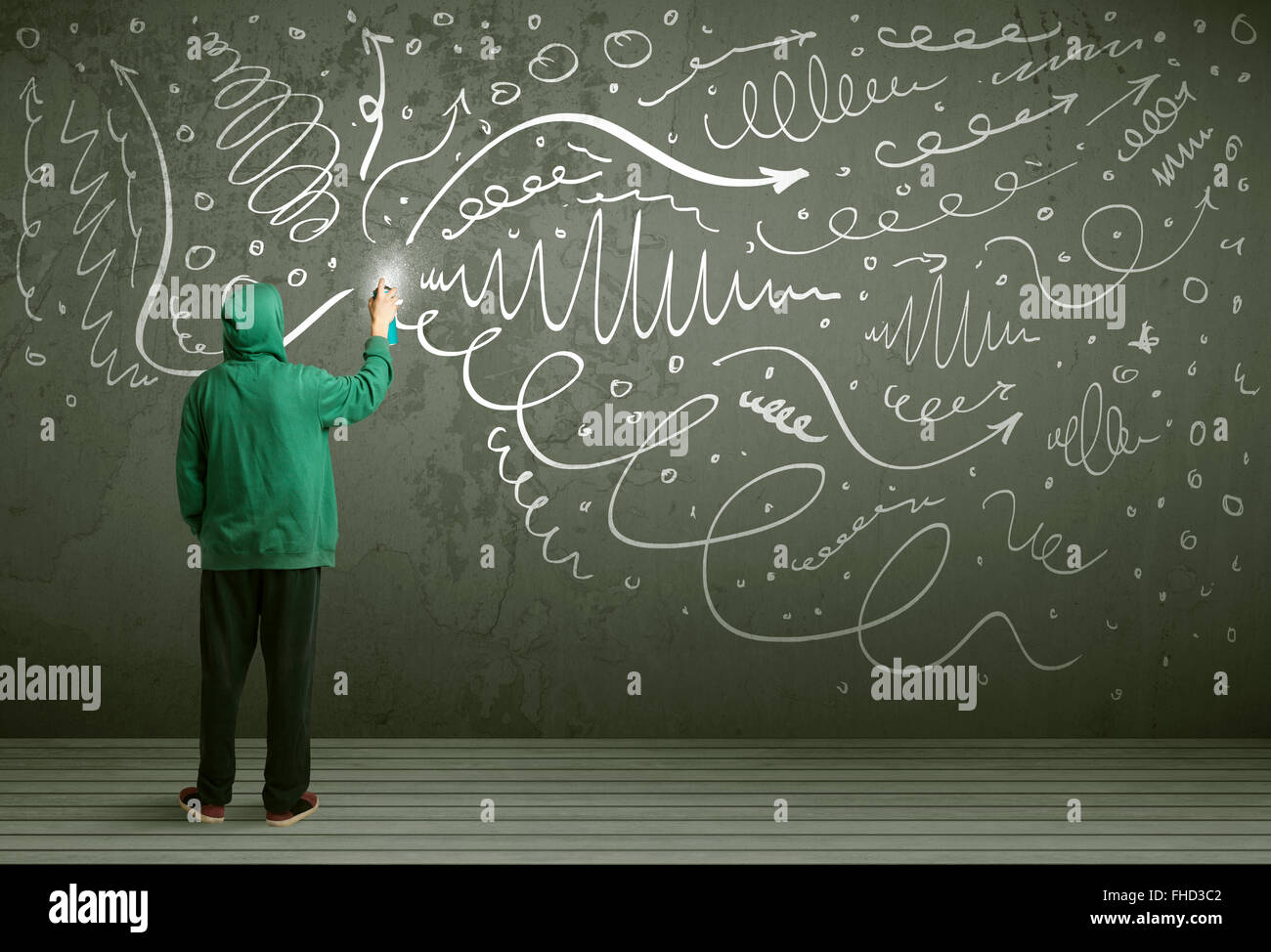 Young artist man drawing hi-res stock photography and images - Alamy