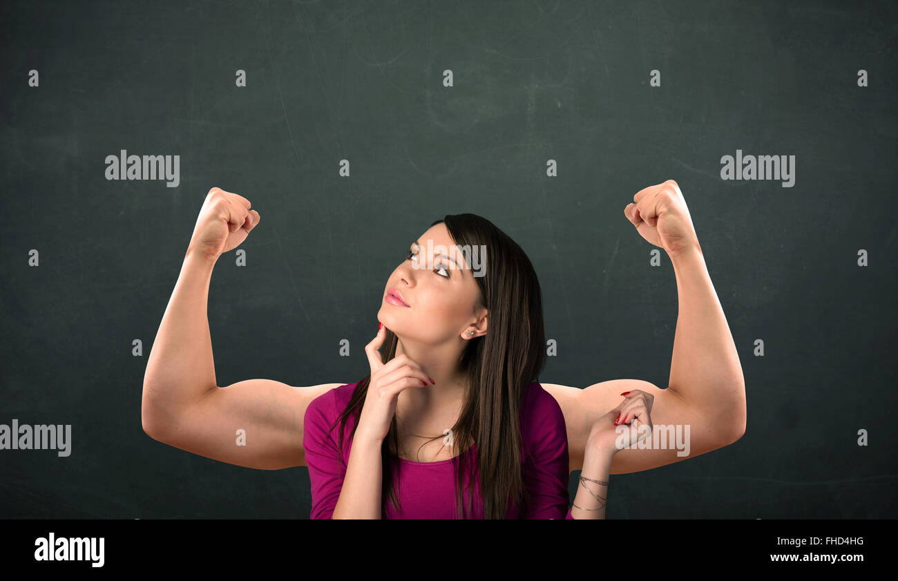 strong and muscled arms concept Stock Photo - Alamy