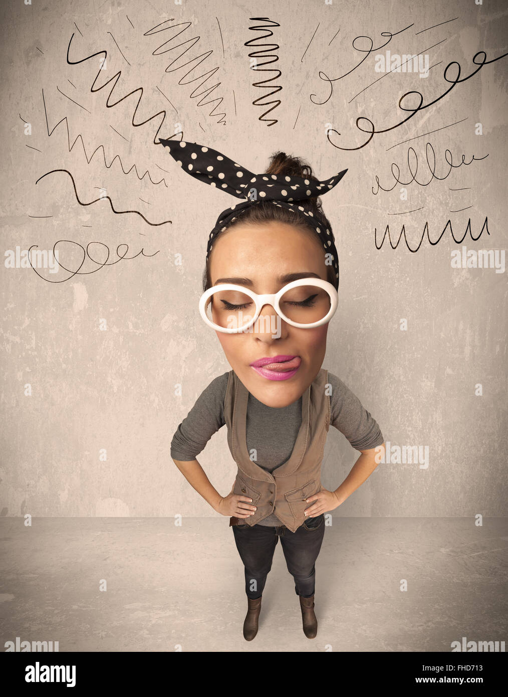 Curly head hi-res stock photography and images - Alamy