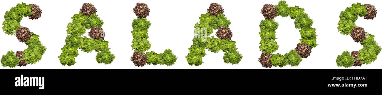 Letter salad from Fresh Salad Stock Photo - Alamy