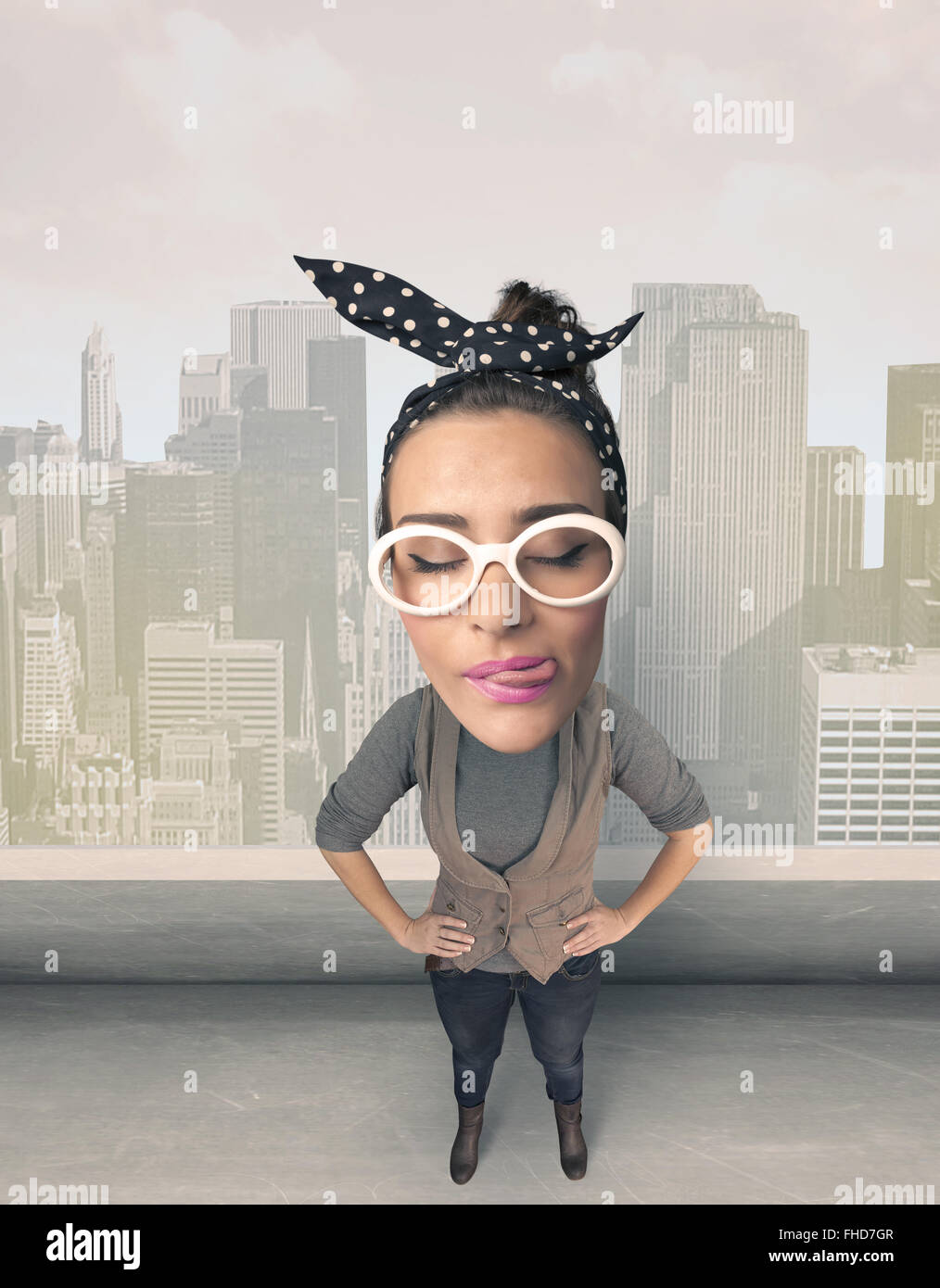 Funny big head hi-res stock photography and images - Alamy