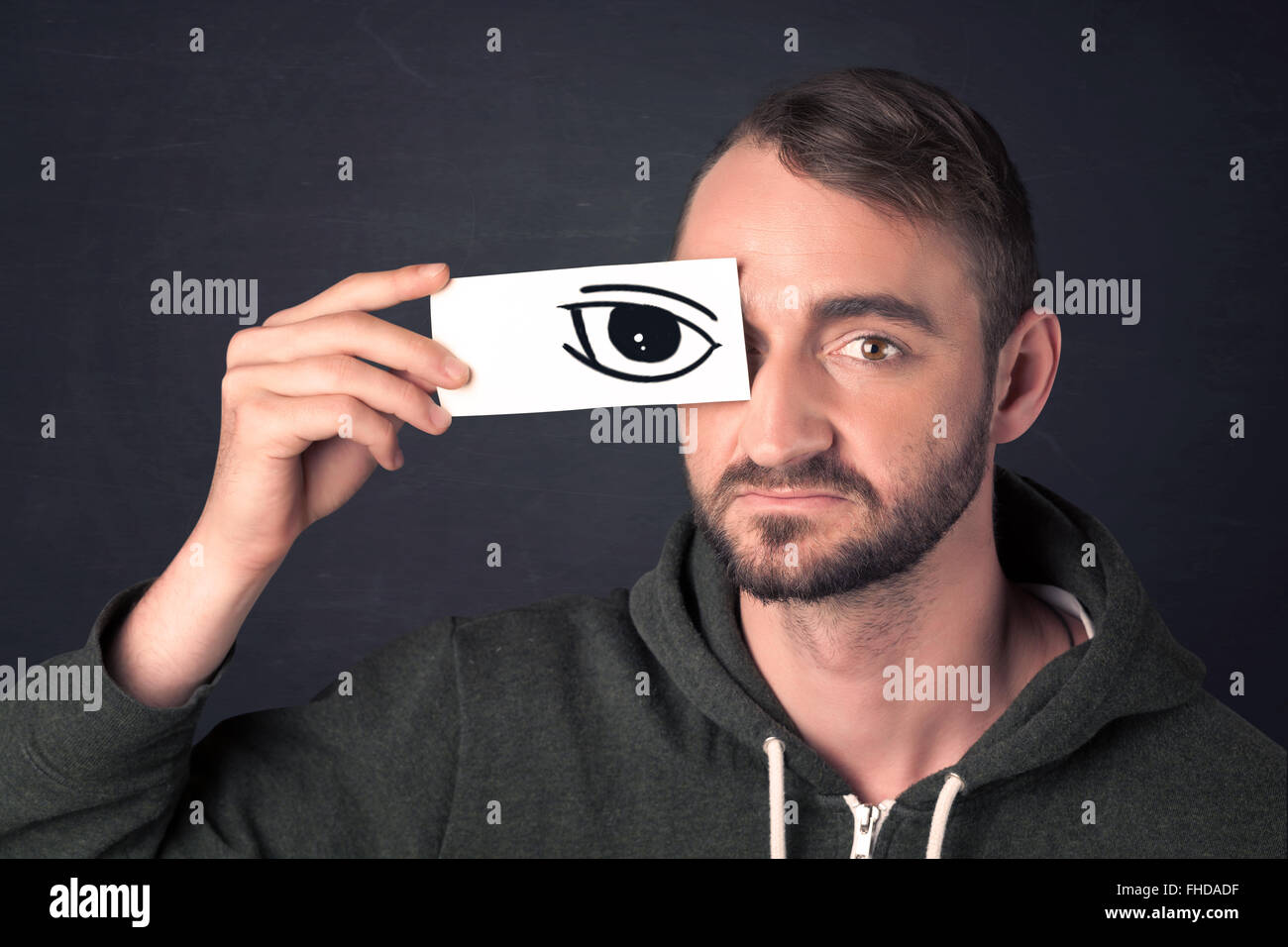 Funny guy censored sign paper hi-res stock photography and images - Alamy