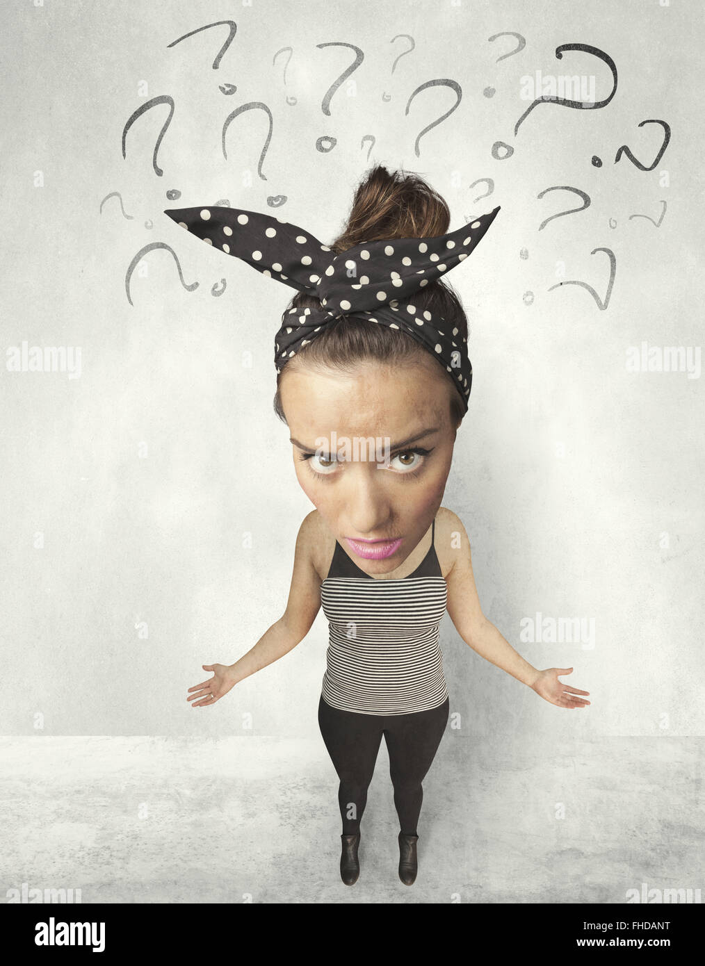 Big head question marks hi-res stock photography and images - Alamy