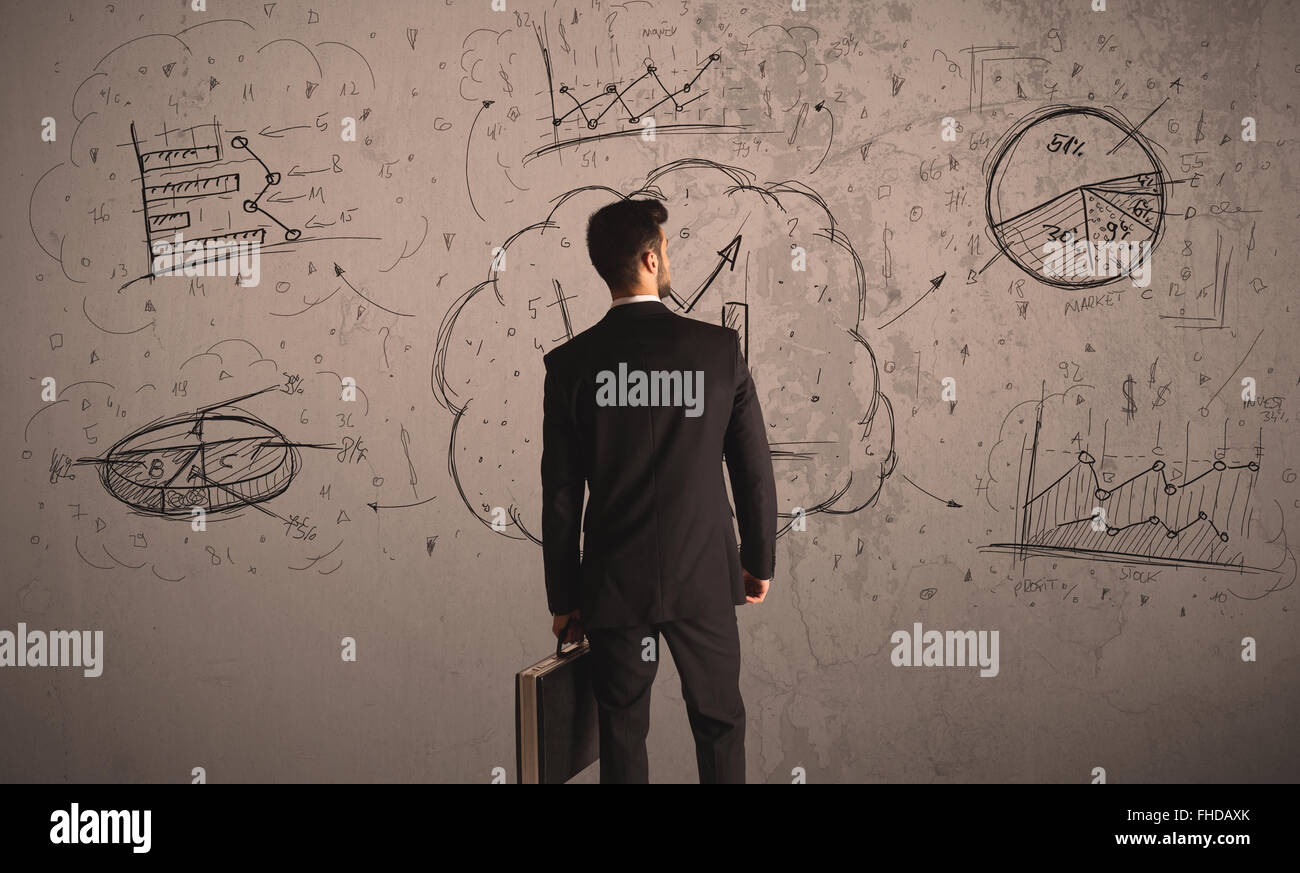 business project on a wall Stock Photo - Alamy