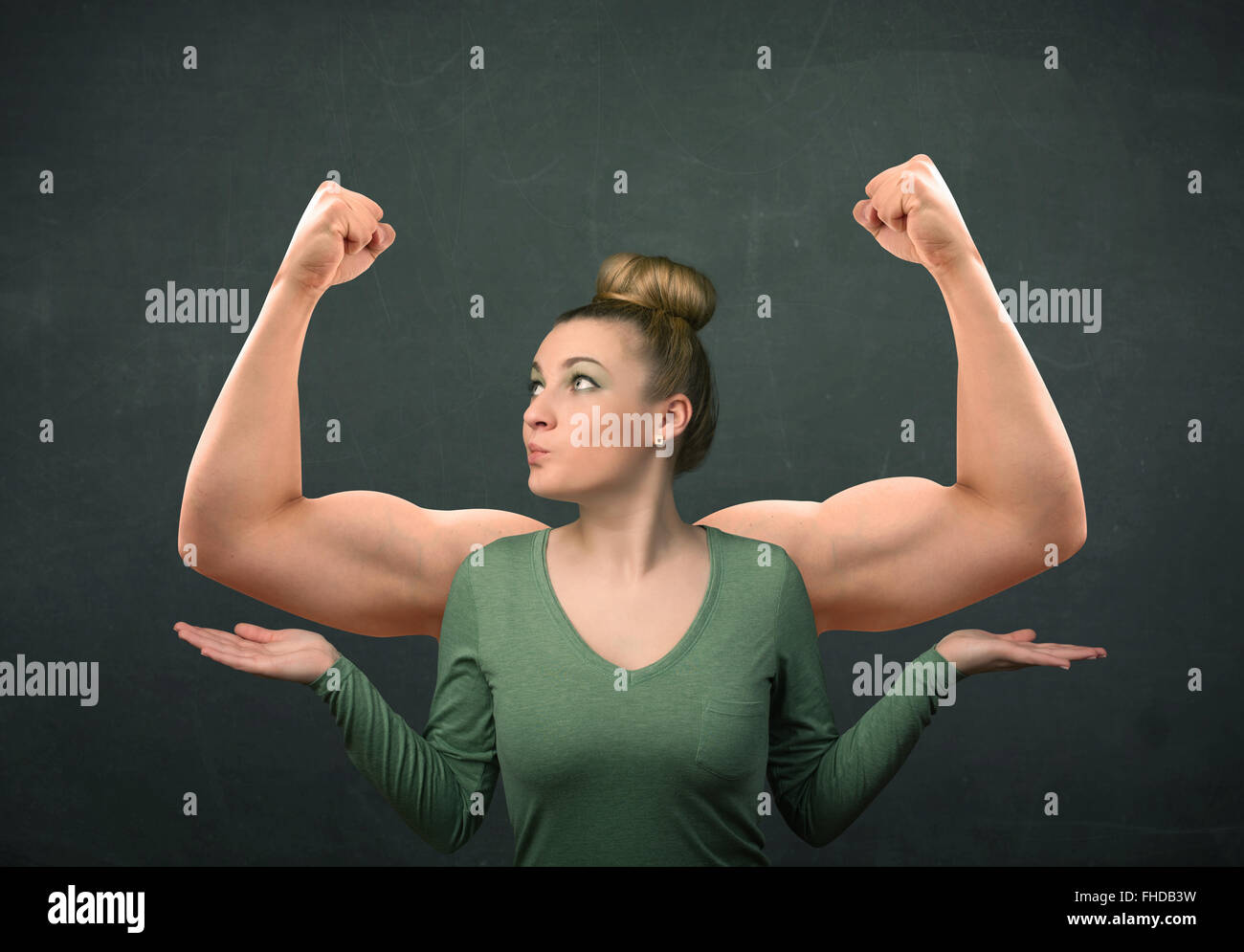 strong and muscled arms concept Stock Photo - Alamy