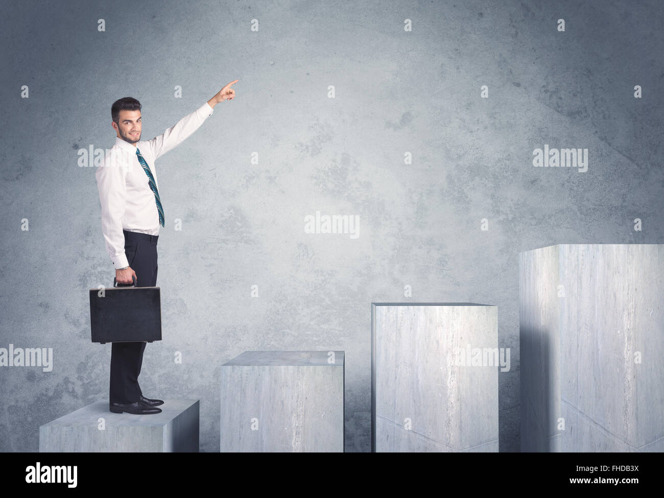 stepping up a staircase Stock Photo - Alamy