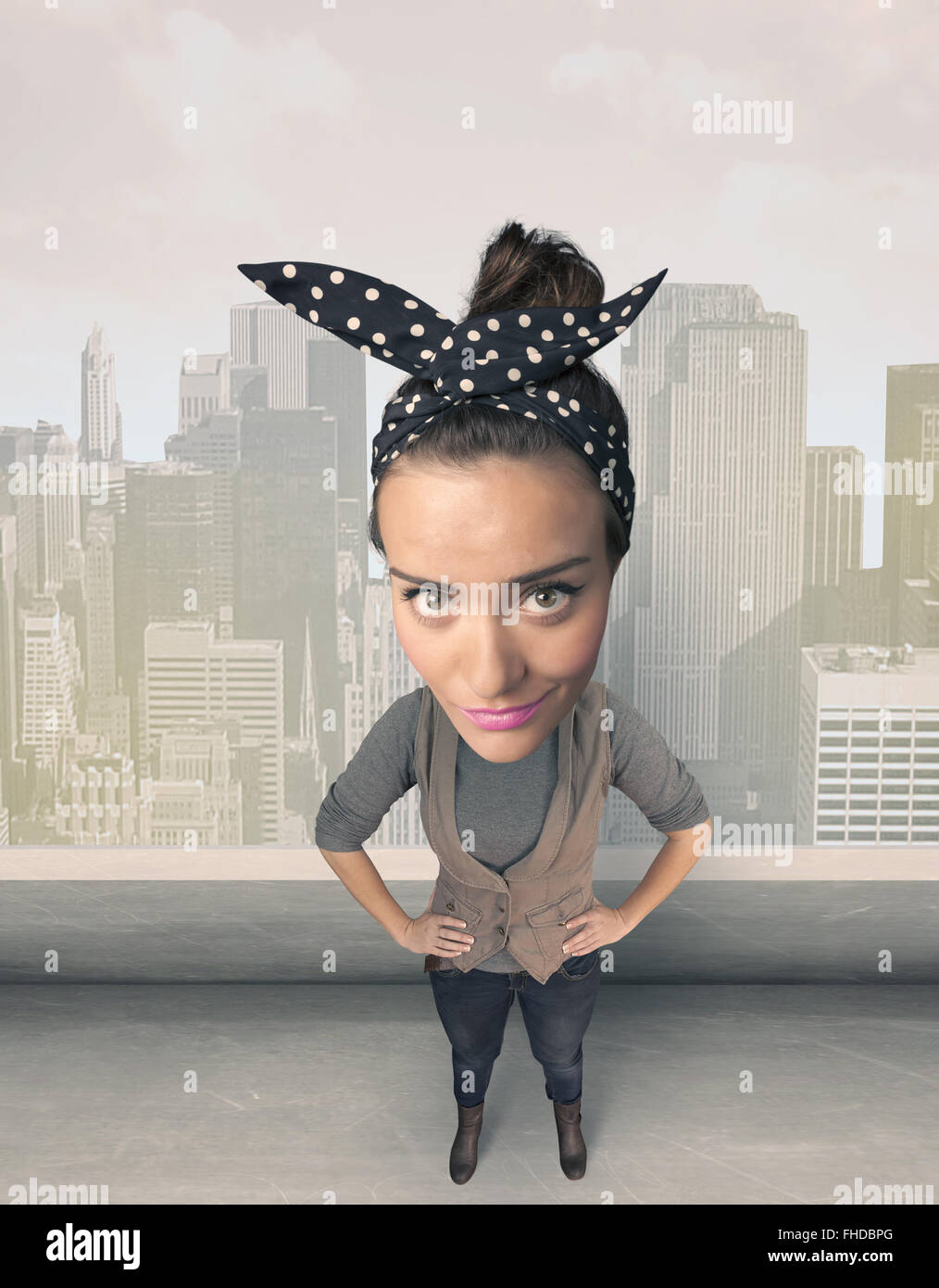Funny big head hi-res stock photography and images - Alamy