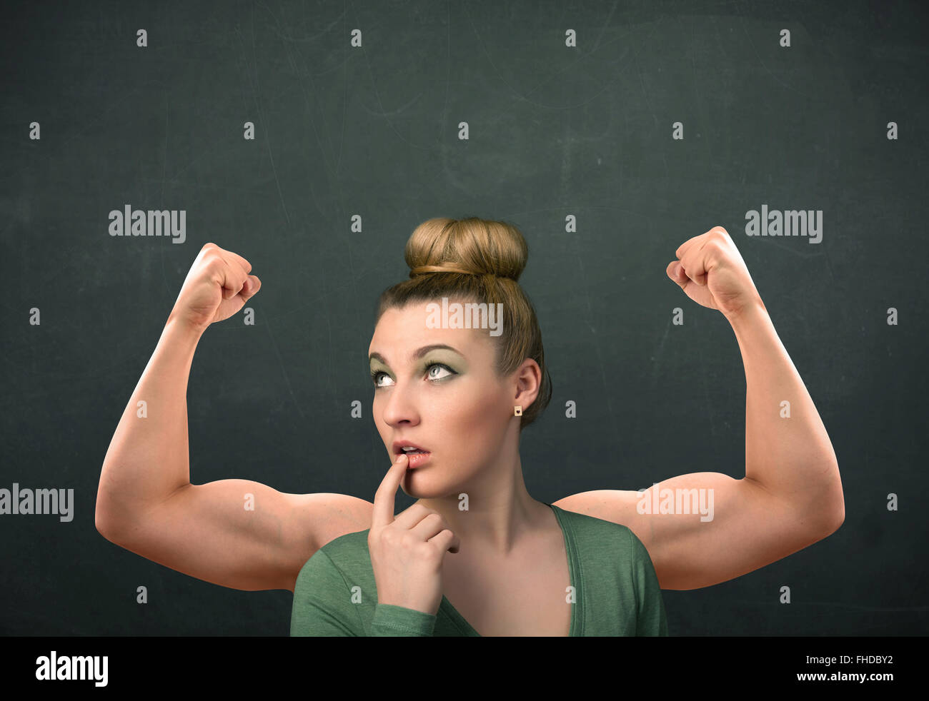 strong and muscled arms concept Stock Photo - Alamy