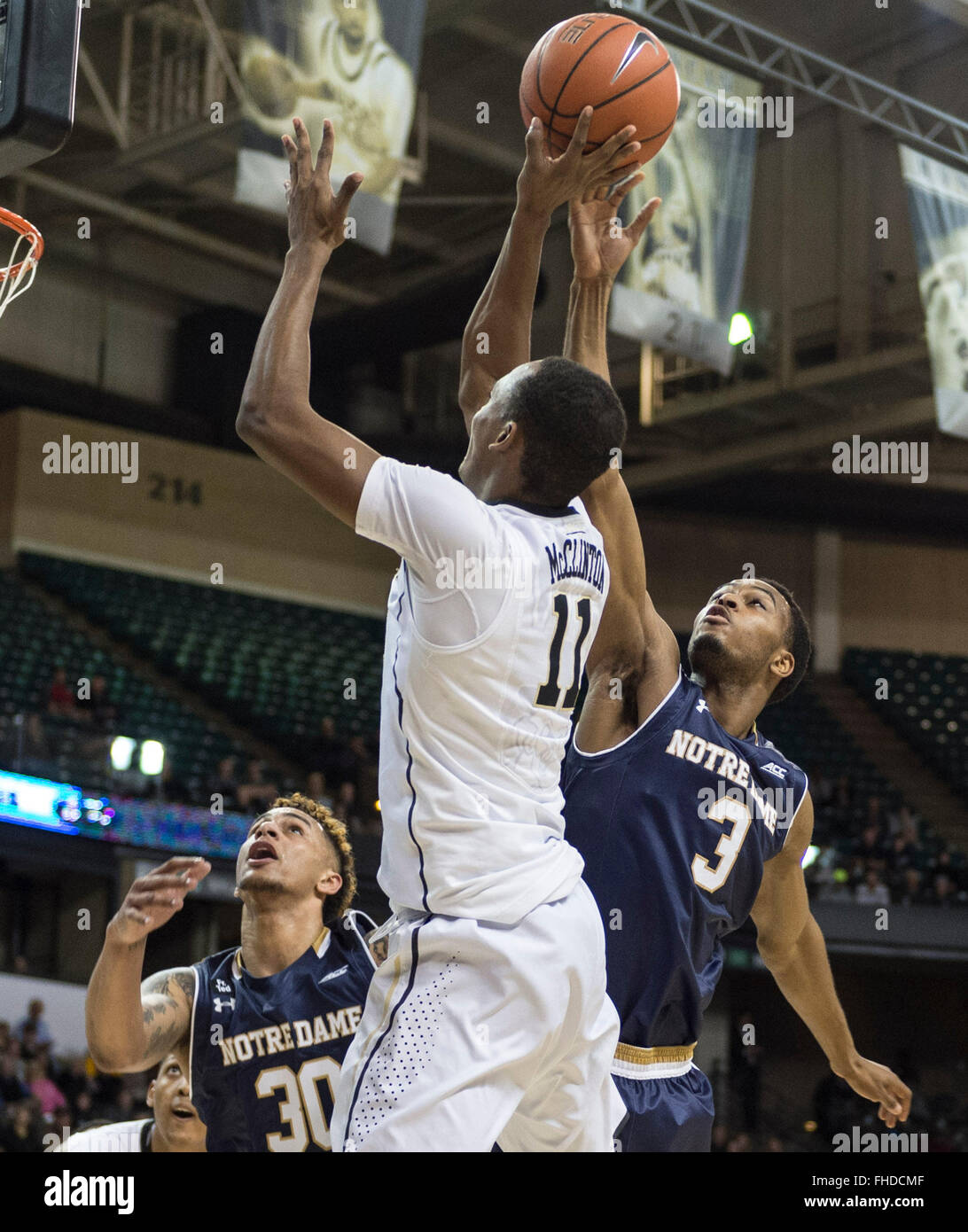 Winston-Salem, NC, USA. 24th Feb, 2016. Notre Dame Fighting Irish ...