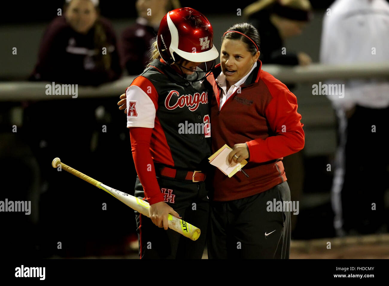 Houston, TX, USA. 24th Feb, 2016. Houston second baseman Kaylin ...