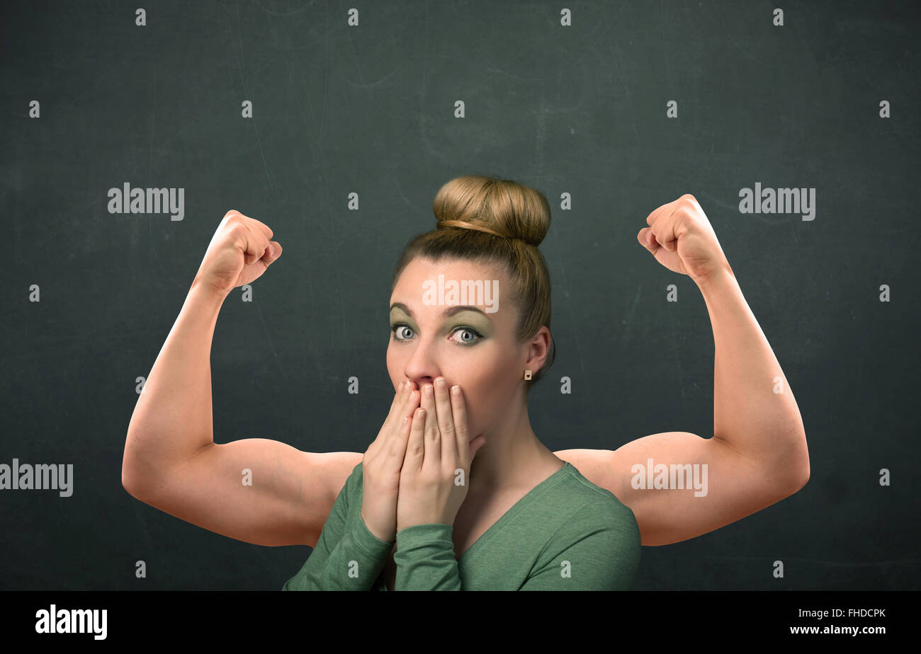 strong and muscled arms concept Stock Photo - Alamy