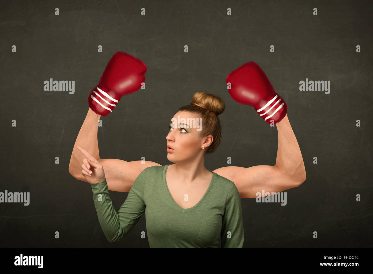 Strong and muscled boxer arms Stock Photo - Alamy