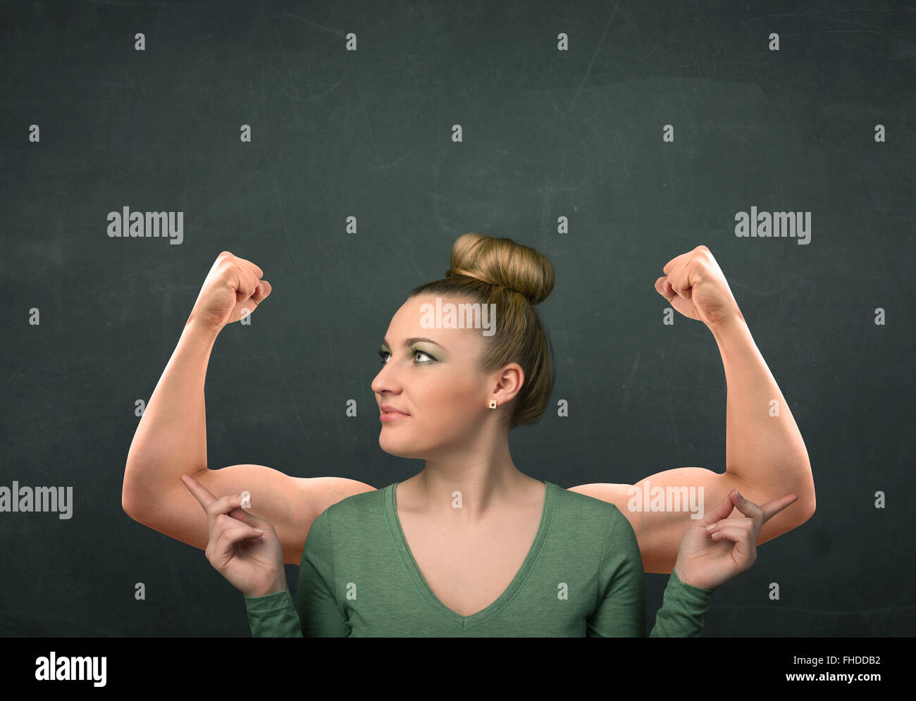 strong and muscled arms concept Stock Photo - Alamy