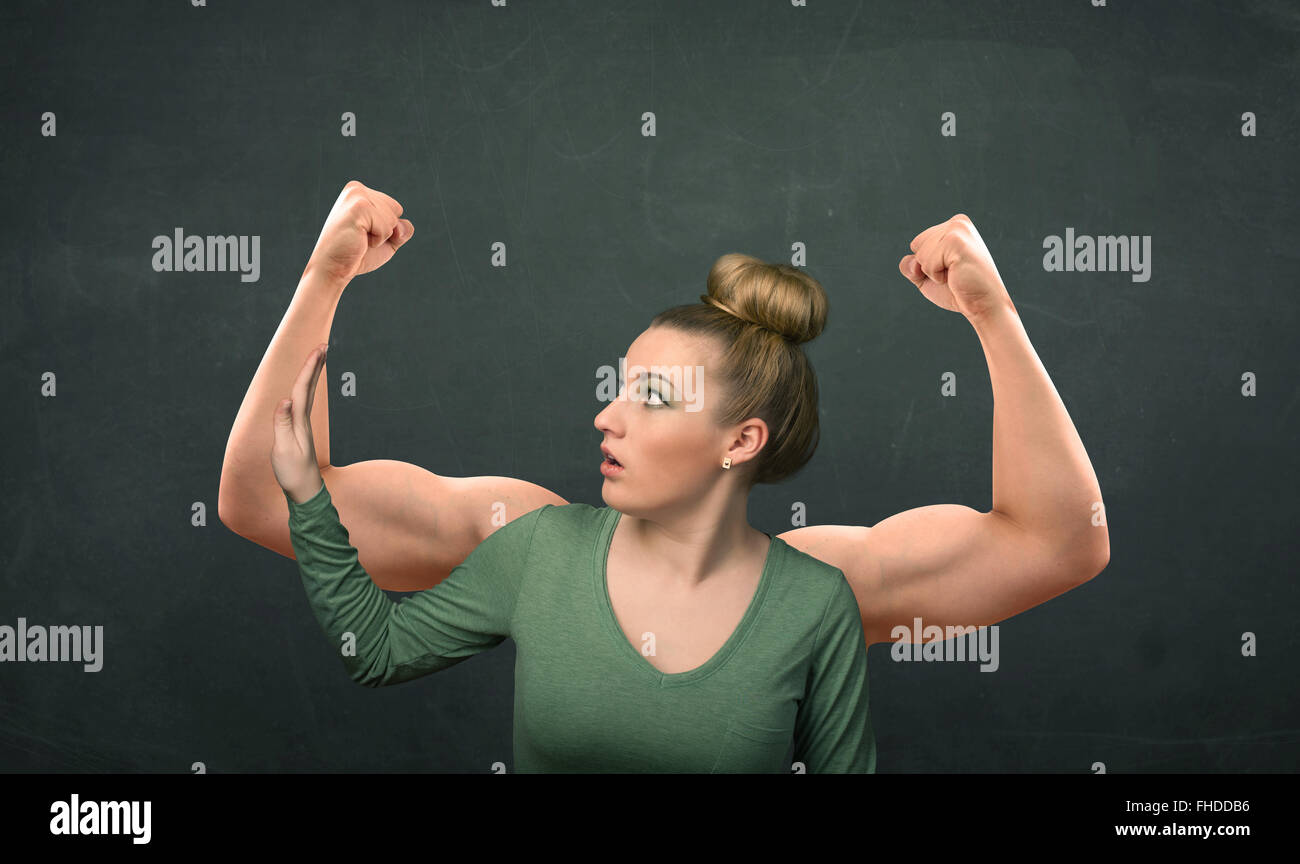 strong and muscled arms concept Stock Photo - Alamy