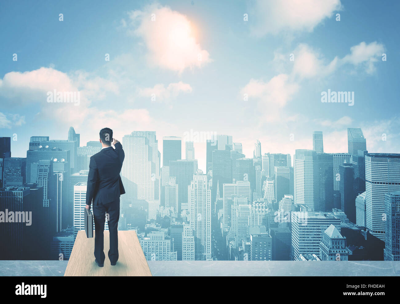 looking at future city Stock Photo - Alamy