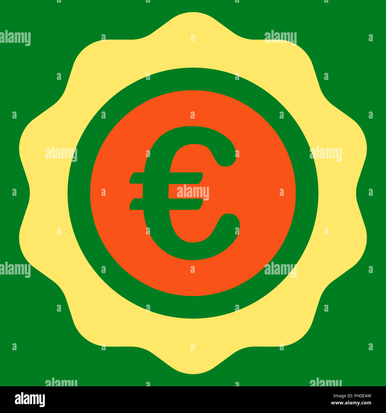 Euro Quality Seal Icon Stock Photo - Alamy