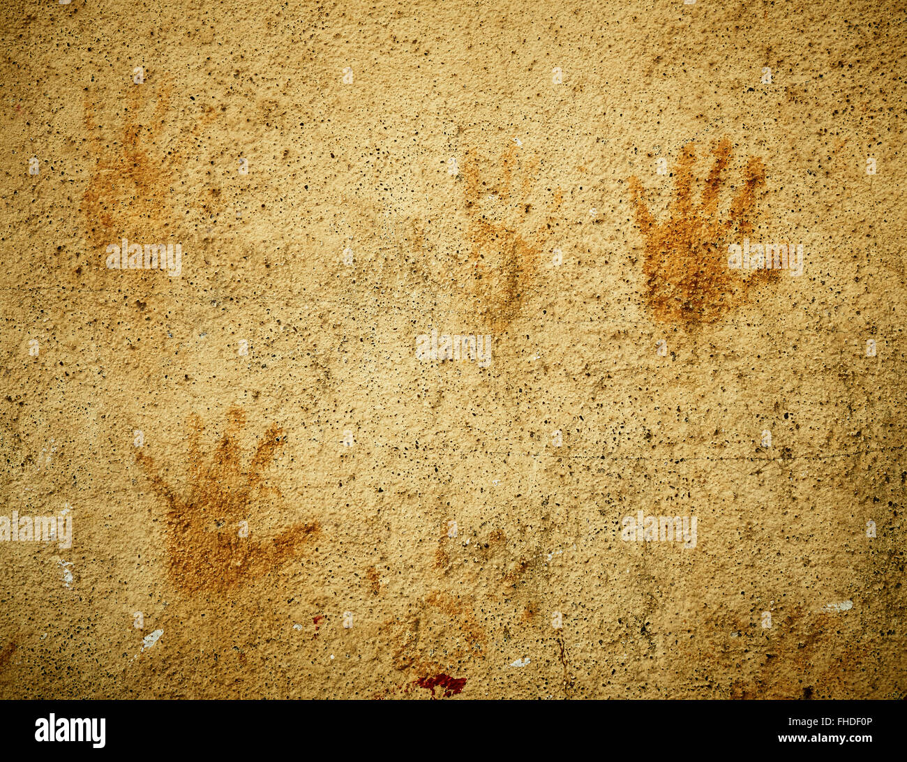 India, wall with hand prints Stock Photo - Alamy