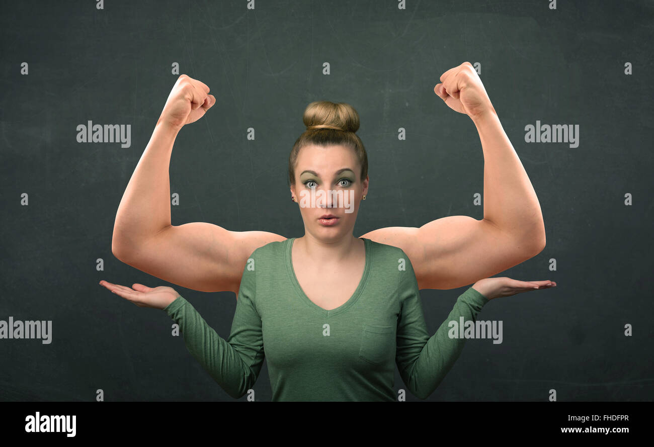 strong and muscled arms concept Stock Photo - Alamy