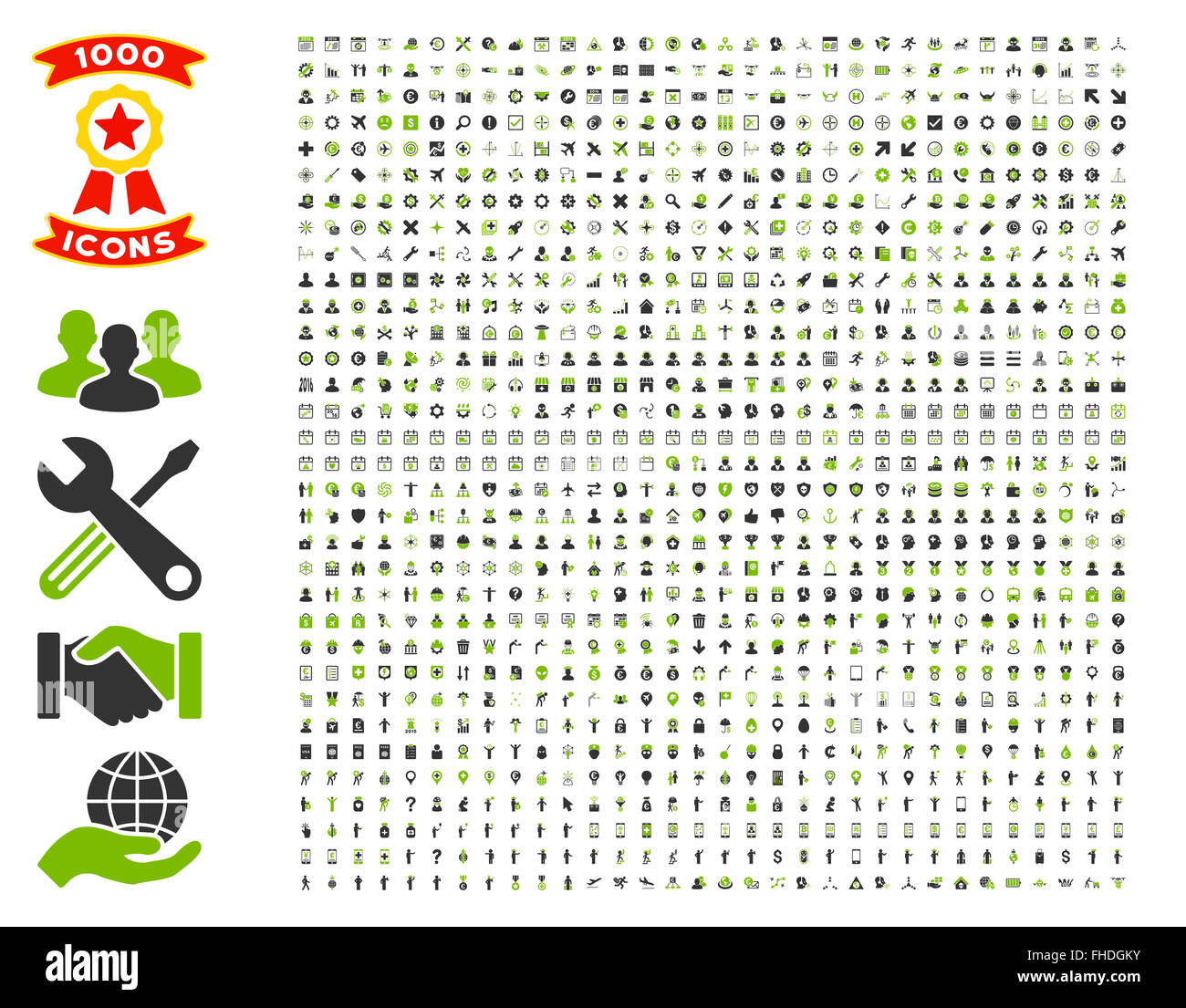 Set Of 1000 Flat Vector Icons Stock Photo - Alamy