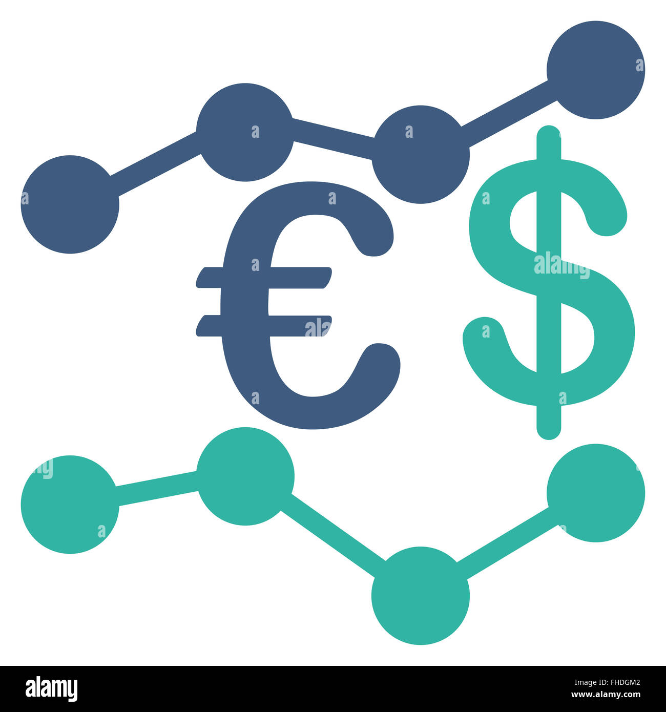 Currency Trends Icon Stock Photo - Alamy