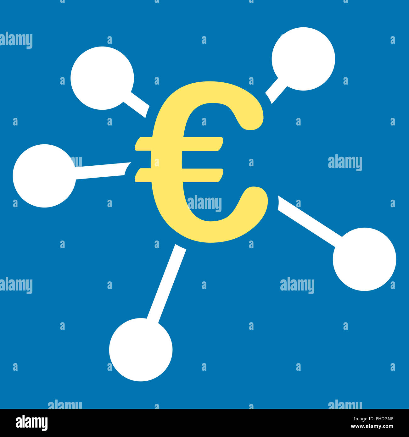Euro Distribution Icon Stock Photo - Alamy