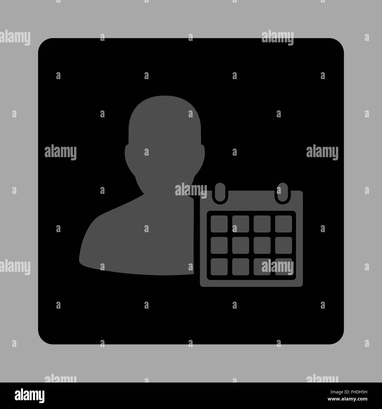 Patient Calendar Rounded Square Button Stock Photo - Alamy