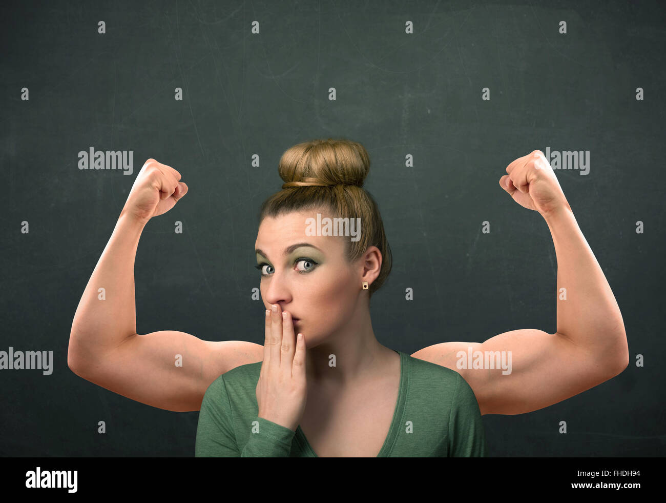 strong and muscled arms concept Stock Photo - Alamy