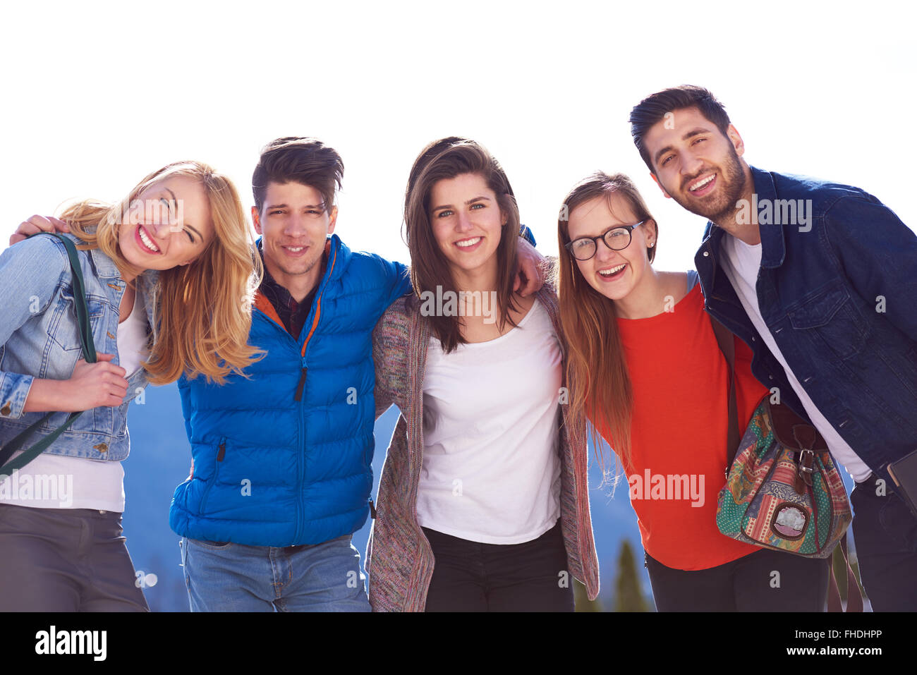 happy students group Stock Photo - Alamy