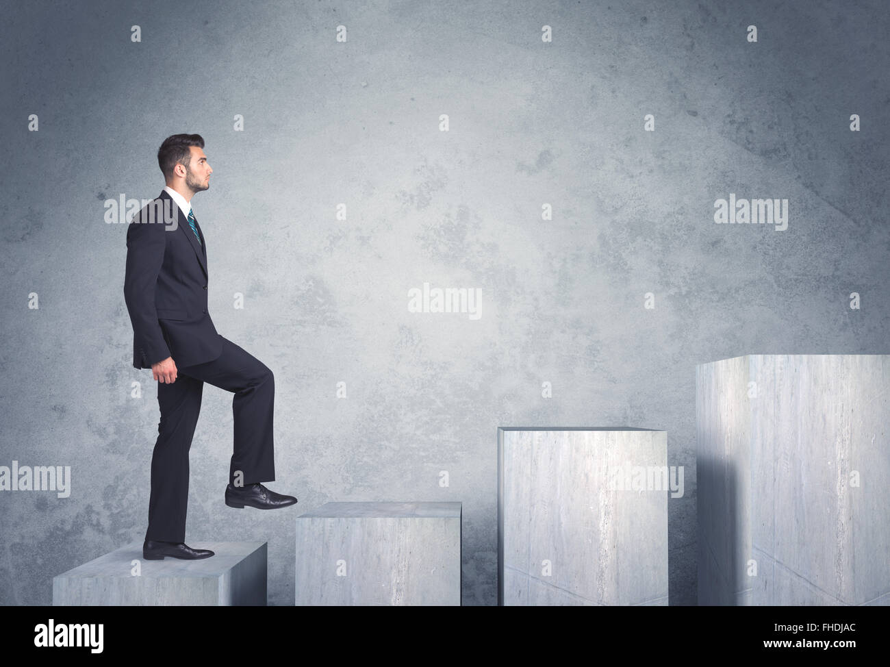 stepping up a staircase Stock Photo - Alamy
