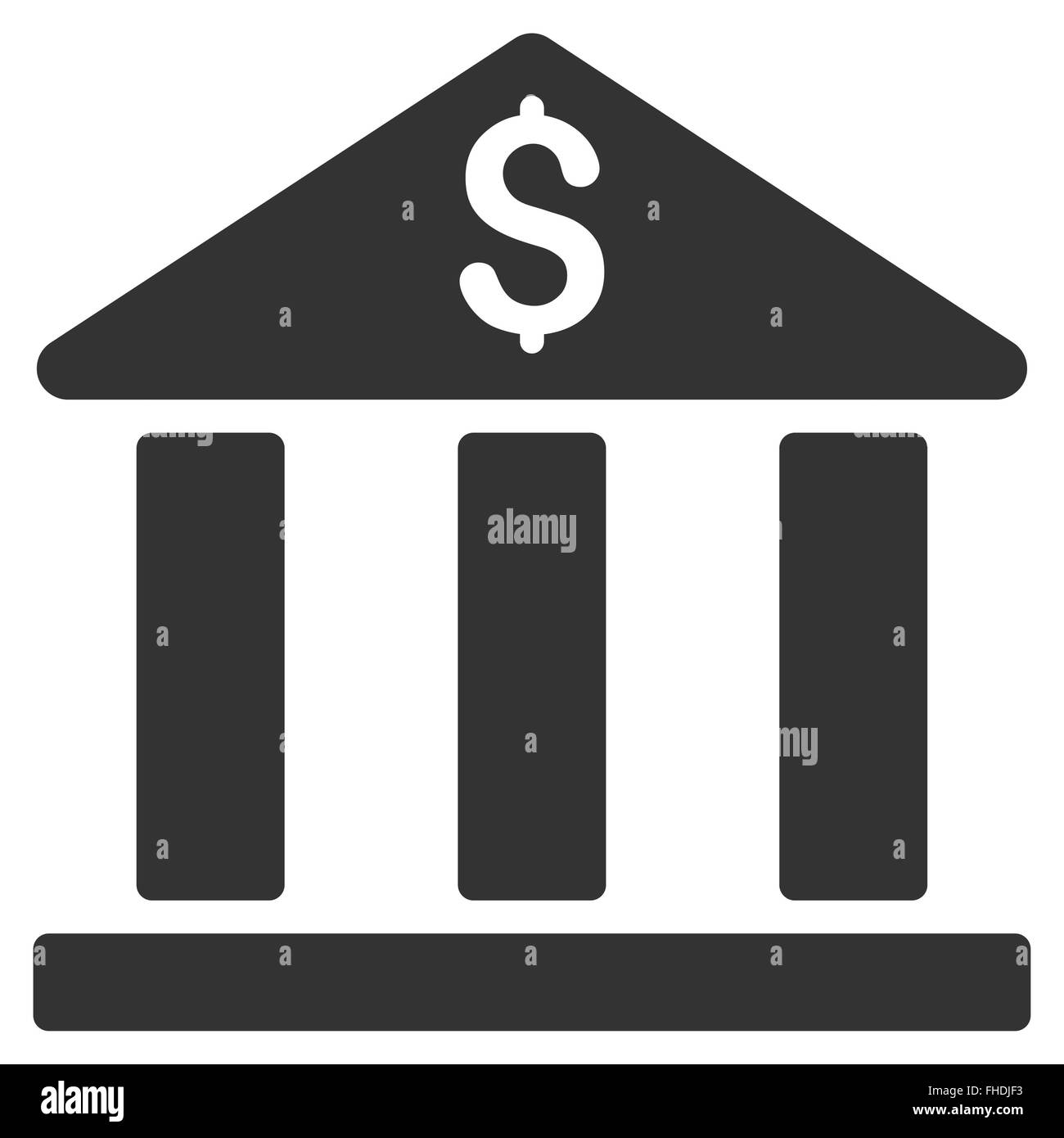 Bank Building Icon Stock Photo - Alamy